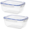 Superio Sealed Food Storage Container, (2 Pack) 4.2 Qt, Airtight Leak ...