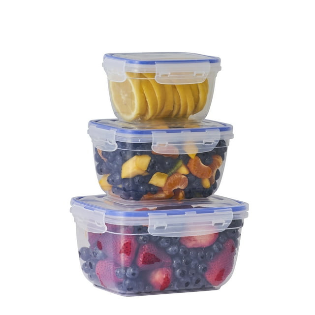 Superio Sealed Food Storage Container - set of 3 Rectangular Shape ...