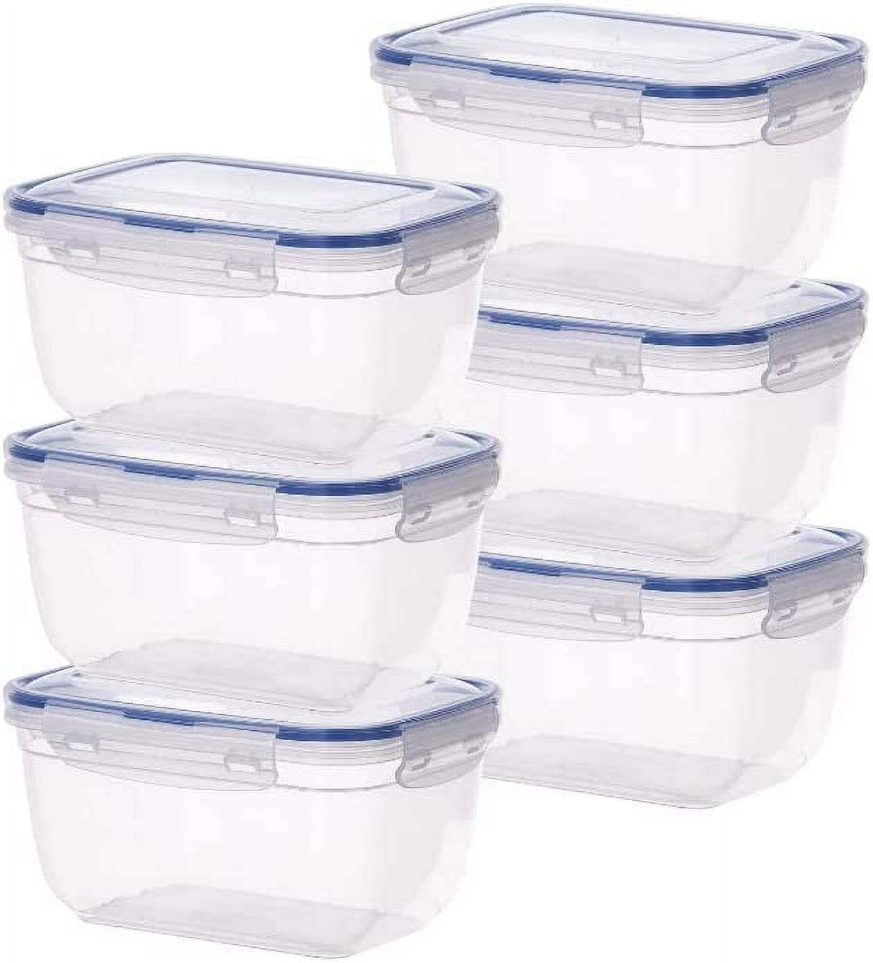Superio Sealed Food Storage Containers, 10 Cup, 80 Oz, (6 Pack ...