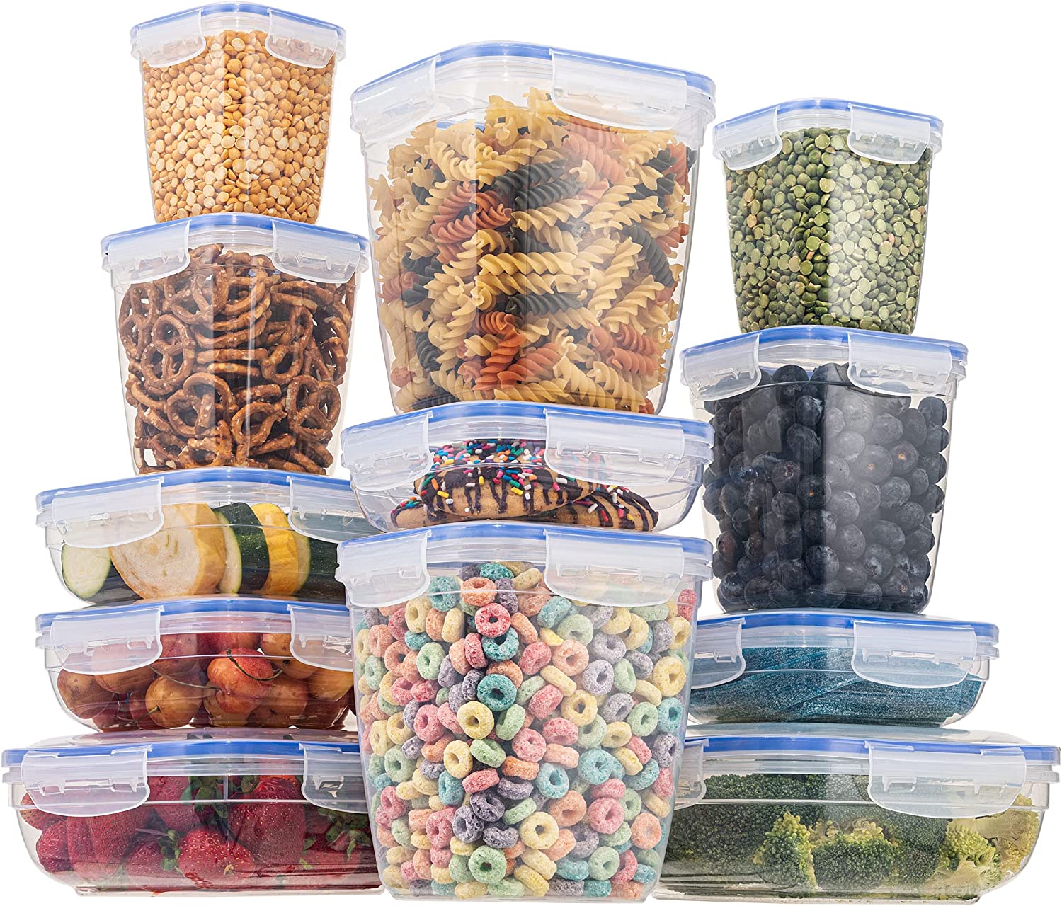 Superio Sealed Plastic Food Storage Container - Airtight, Leakproof ...