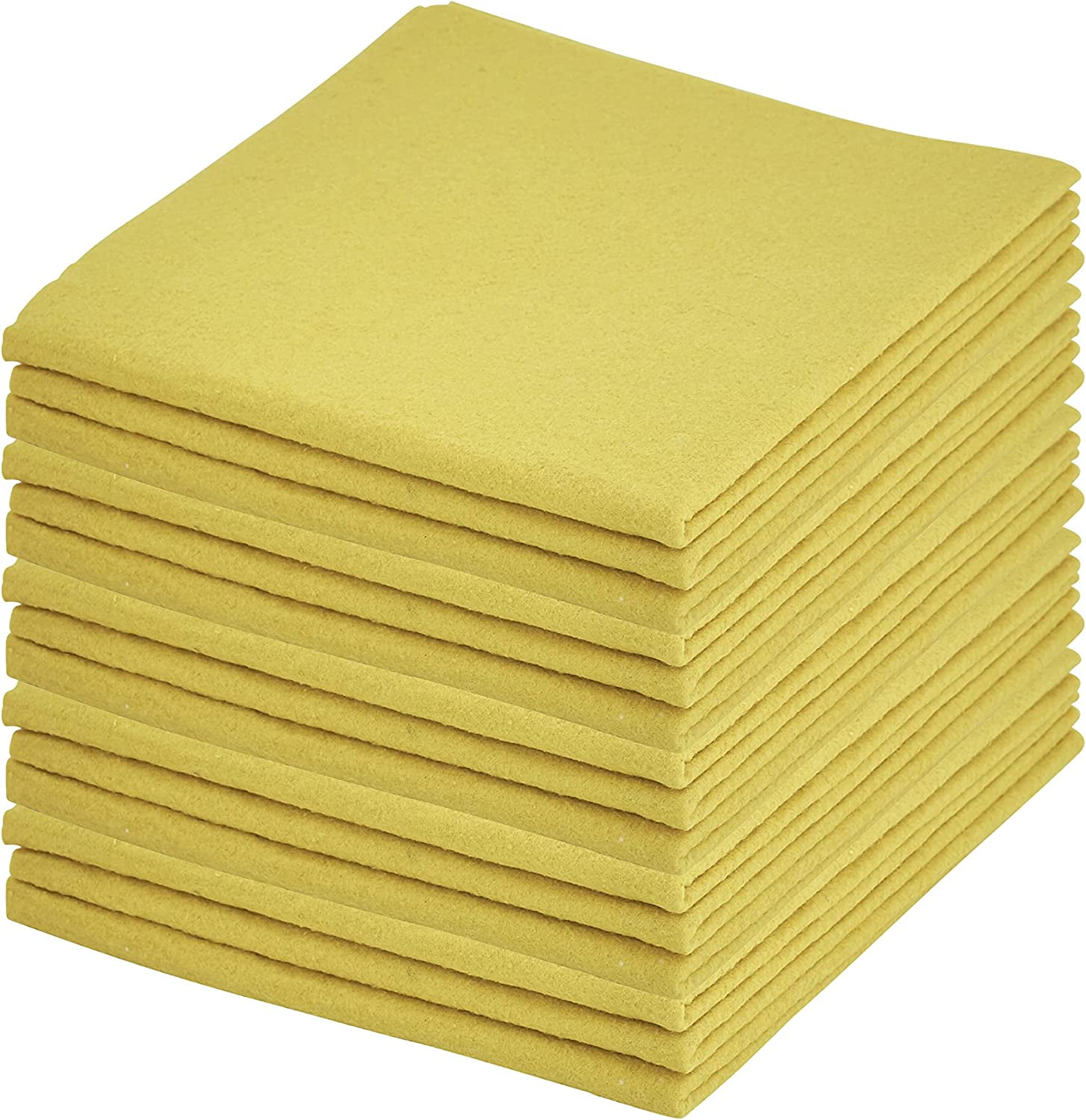 Superio Shammy Cloth, 15-Pack (Yellow) Scratch Free Towel Cloth 16"x19 ...