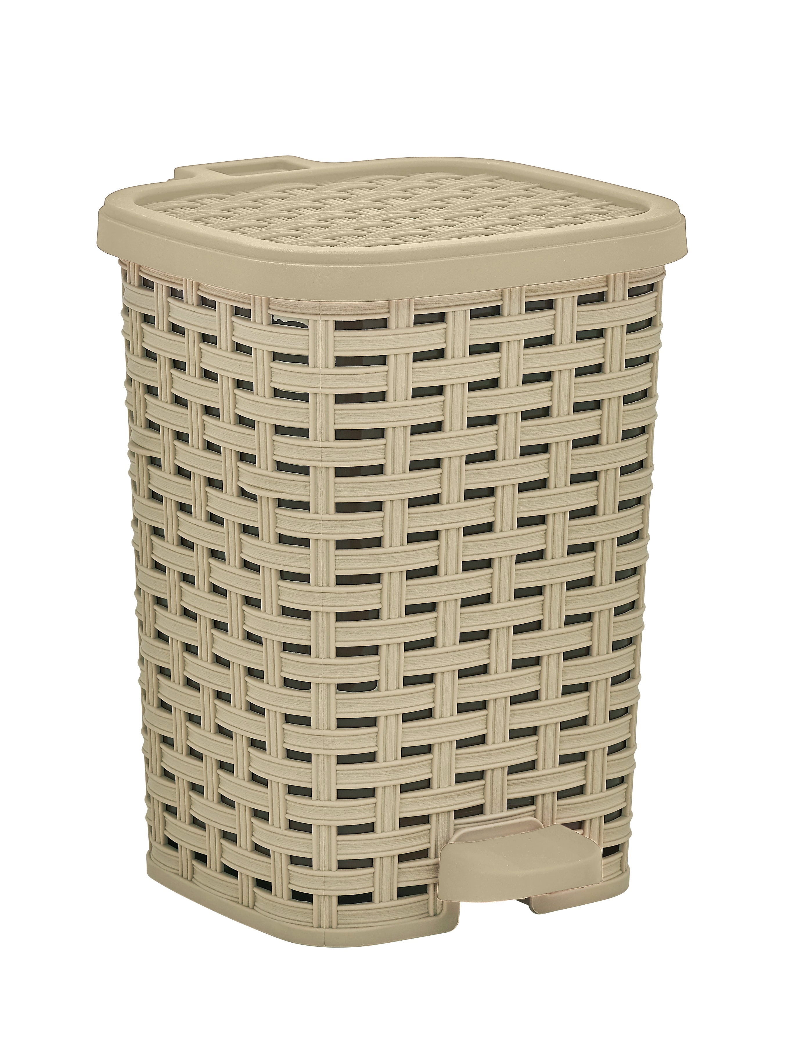 Superio Small Outdoor Trash Can with Lid for Dog Poop 6 Liter - 1.5 ...