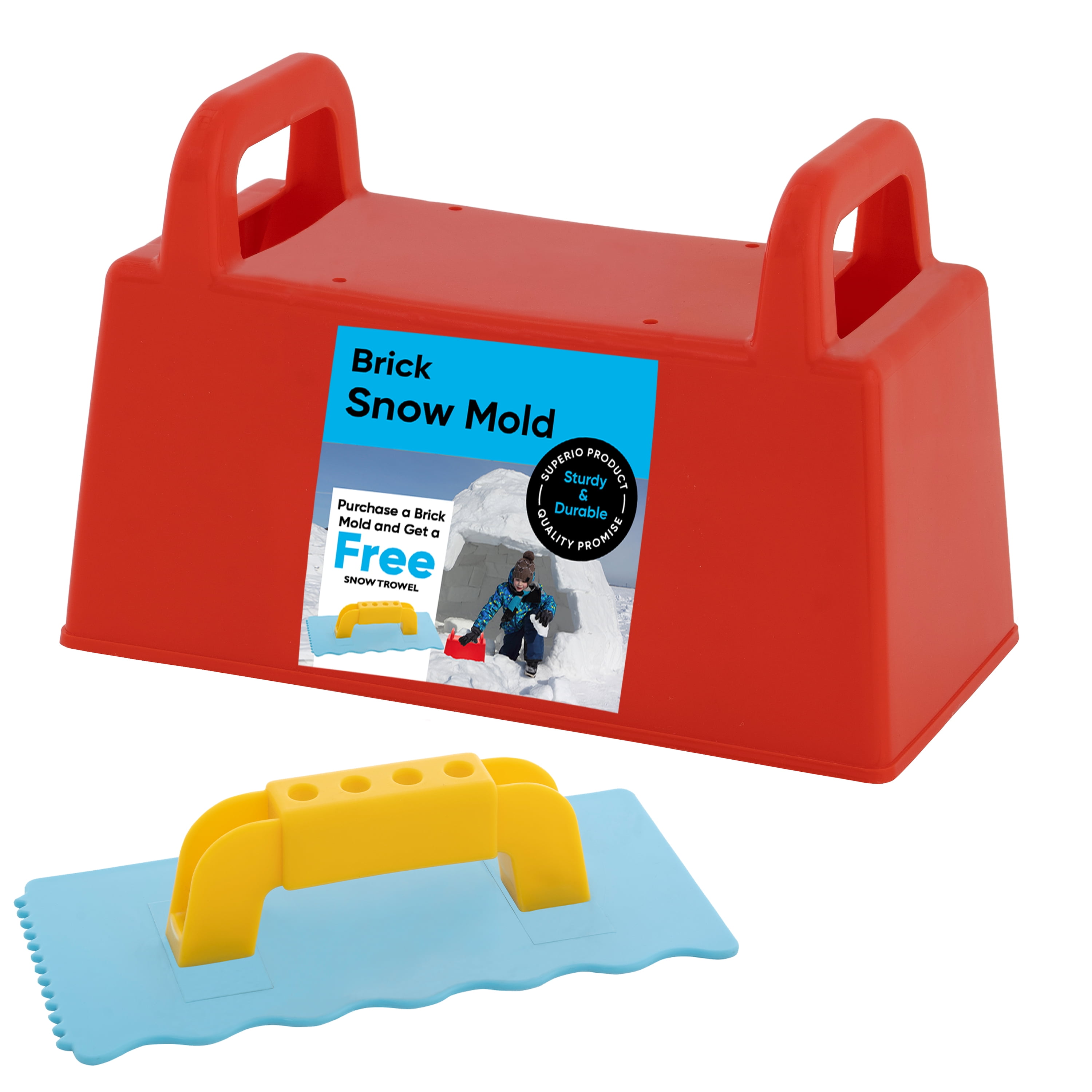 Superio Snow Sand Beach Toys Set-Snow Block Mold, Sand Castle Brick ...