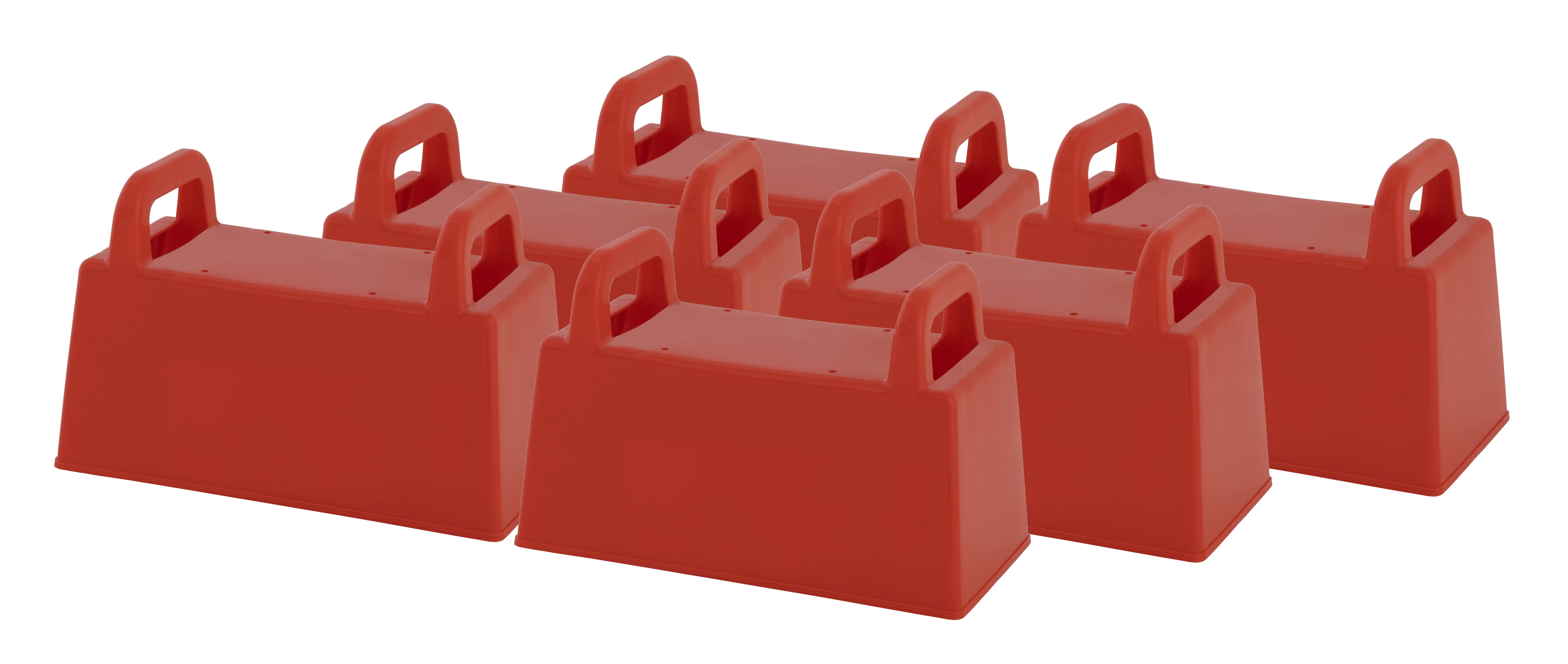 Superio Snow Sand Beach Toys Snow Brick Mold Sand Castle Block, 6 Red ...