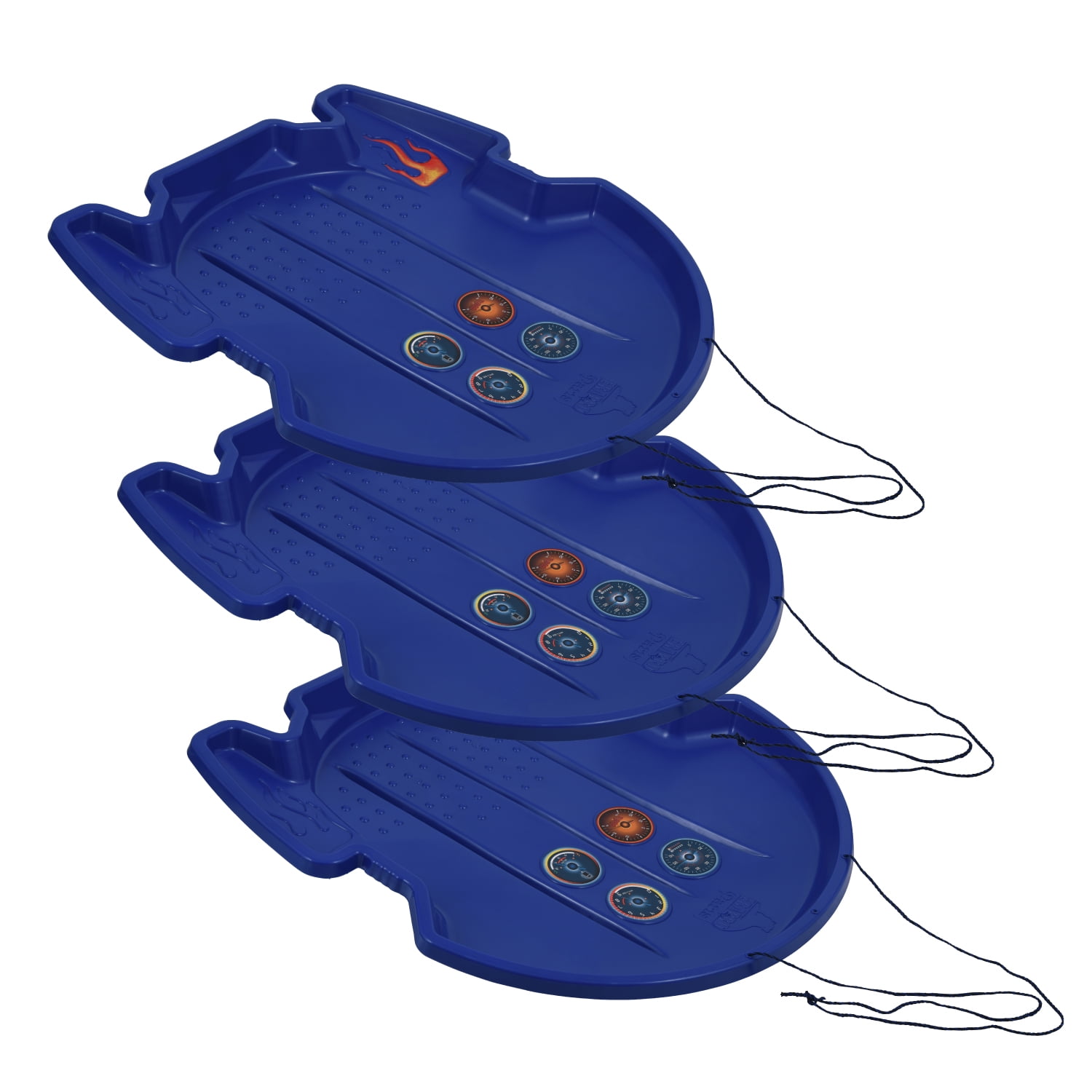 Superio Snow Saucer Sled, 37" Downhill Snow Slider, Huge Round Plastic ...