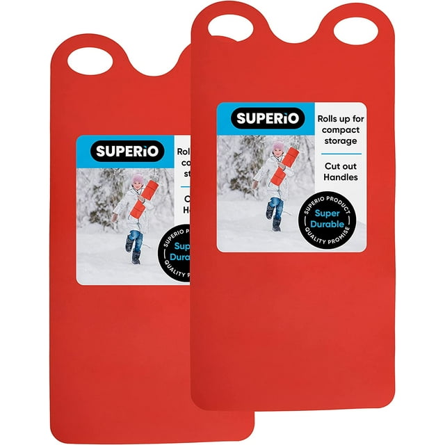 Superio Snow Slider Mat, Flexible Roll-up Sled for Kids & Adults, 54 ...