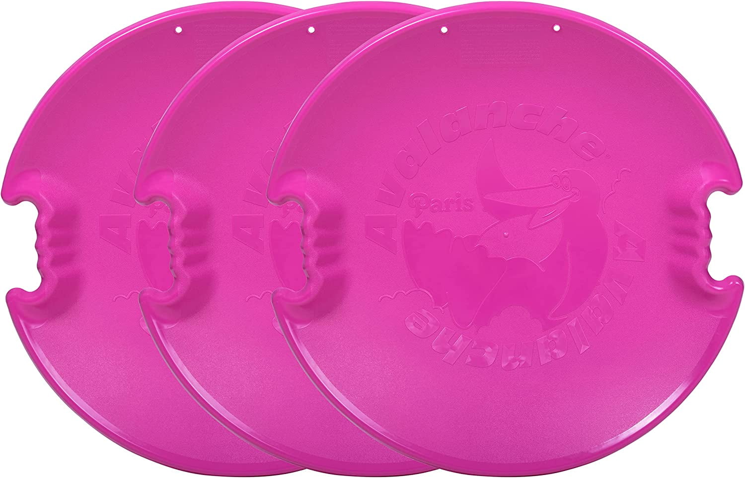 Superio Spiral Snow Saucer Sled, Round 26" Avalanche Circle Plastic ...