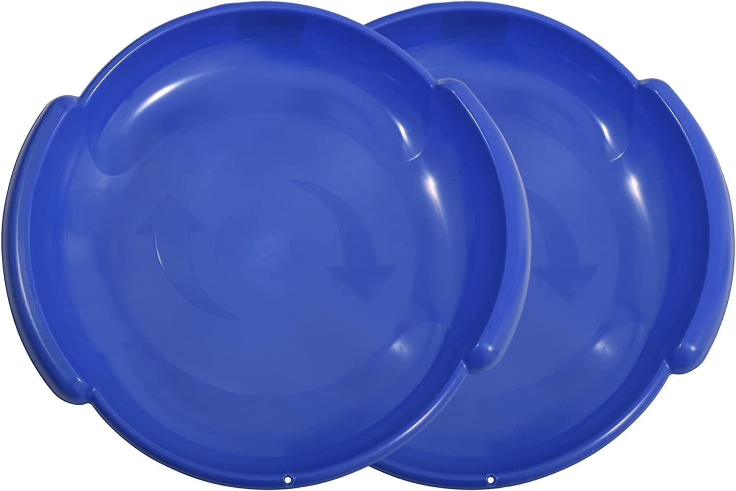 Superio Spiral Snow Sled, Round Saucer Sled Plastic with Handles 24 ...