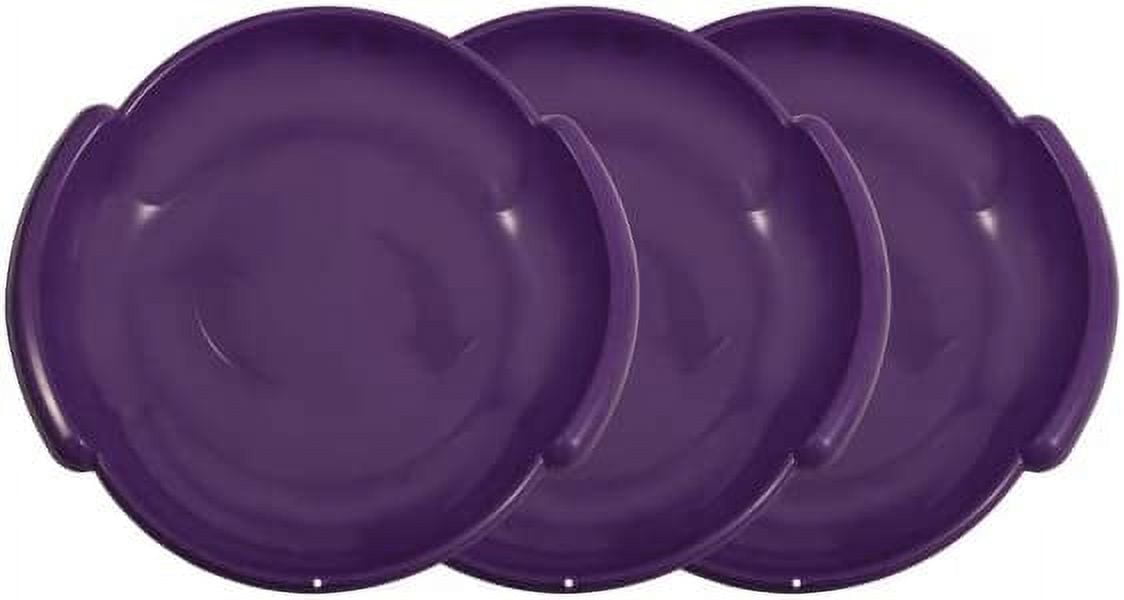 Superio Spiral Snow Sled, Round Saucer Sled Plastic with Handles 24 ...