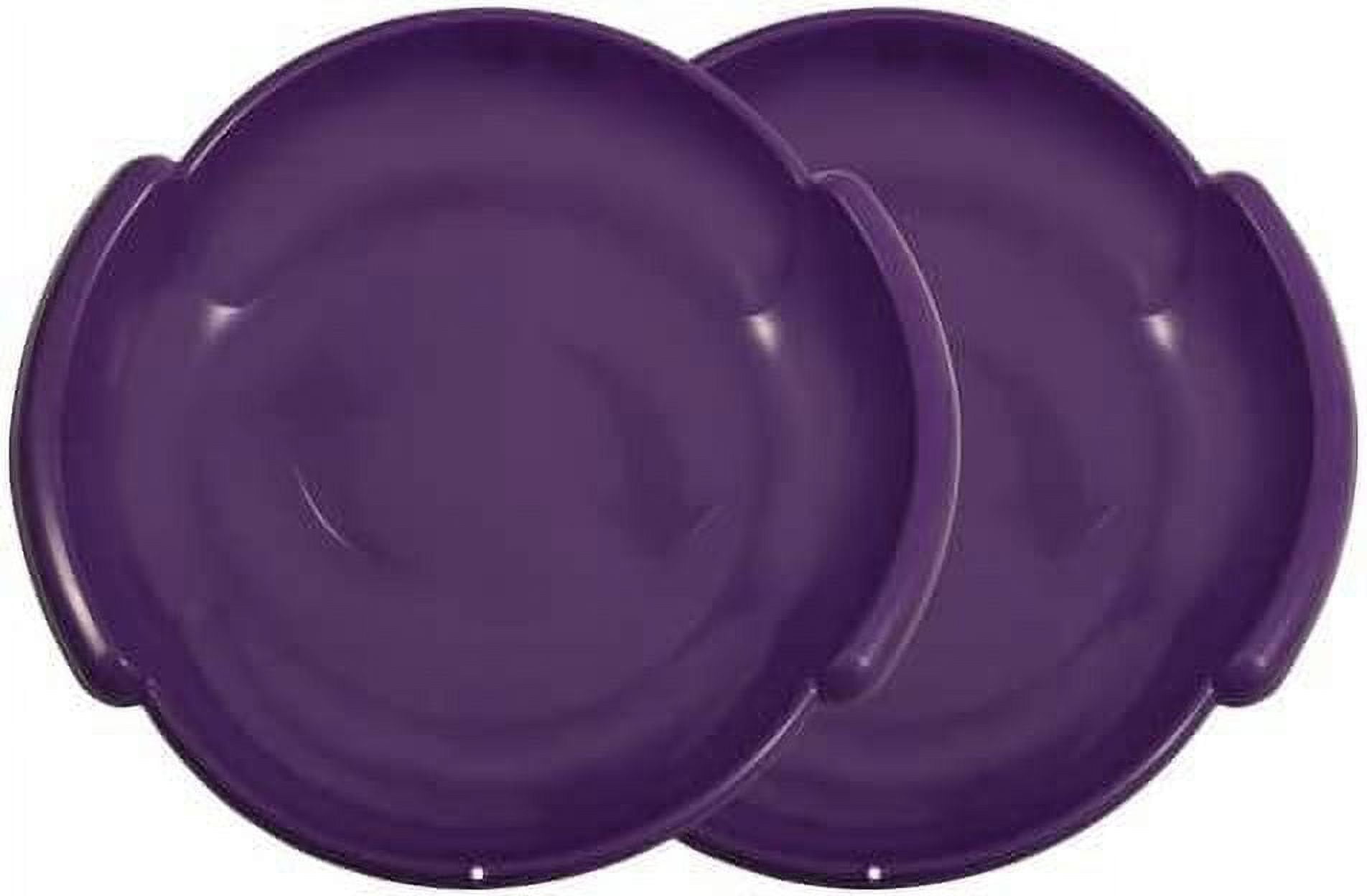 Superio Spiral Snow Sled, Round Saucer Sled Plastic with Handles 24 ...