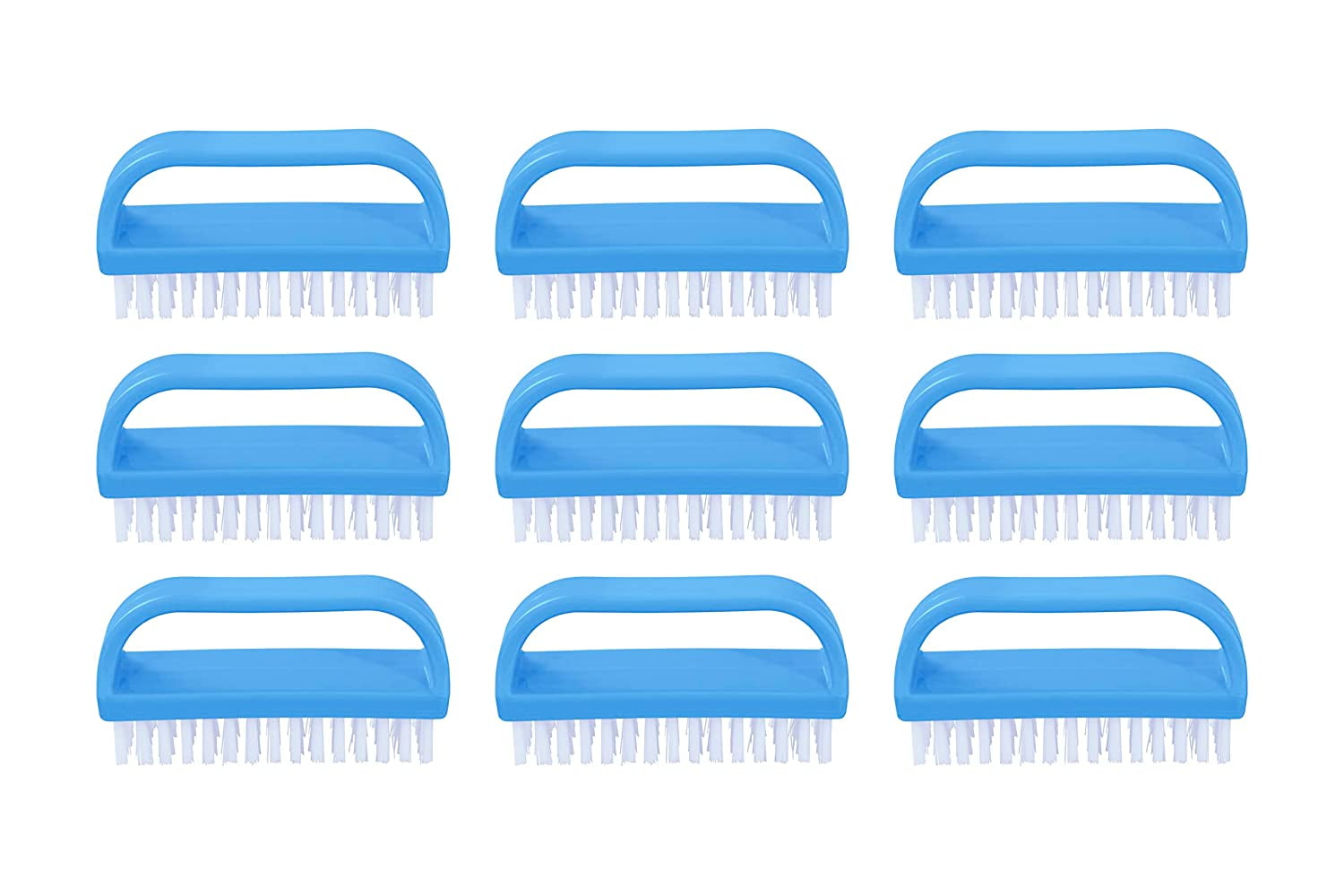 Superio Stiff Nail Brush Cleaner with Handle 6 Pack, Durable Scrub ...