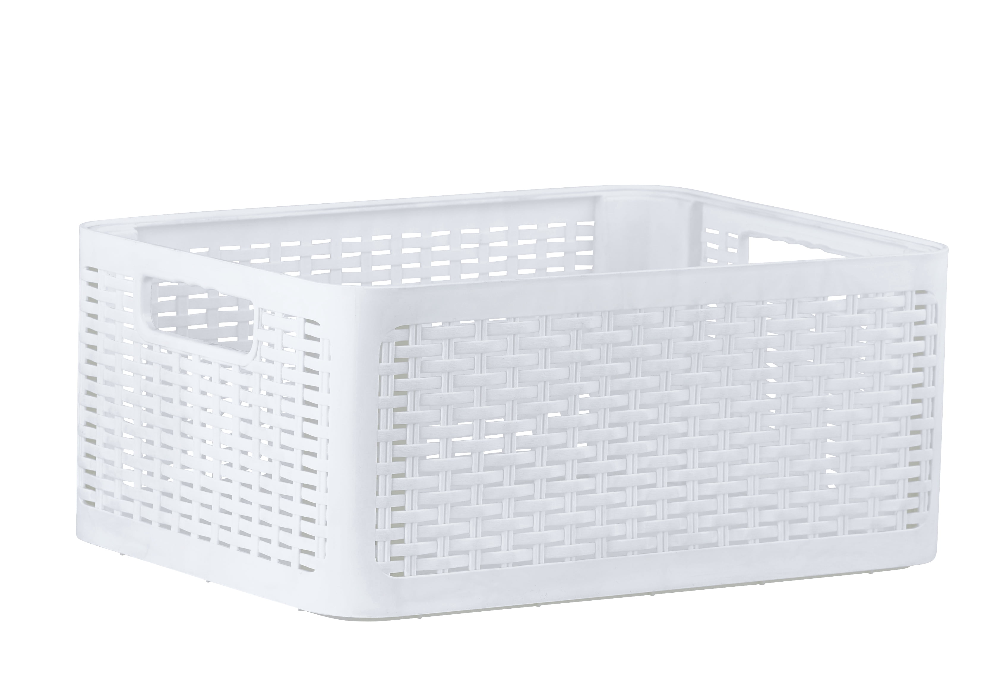 Superio Storage Box, 20 QT., Palm Luxe Collection (White) - Walmart.com