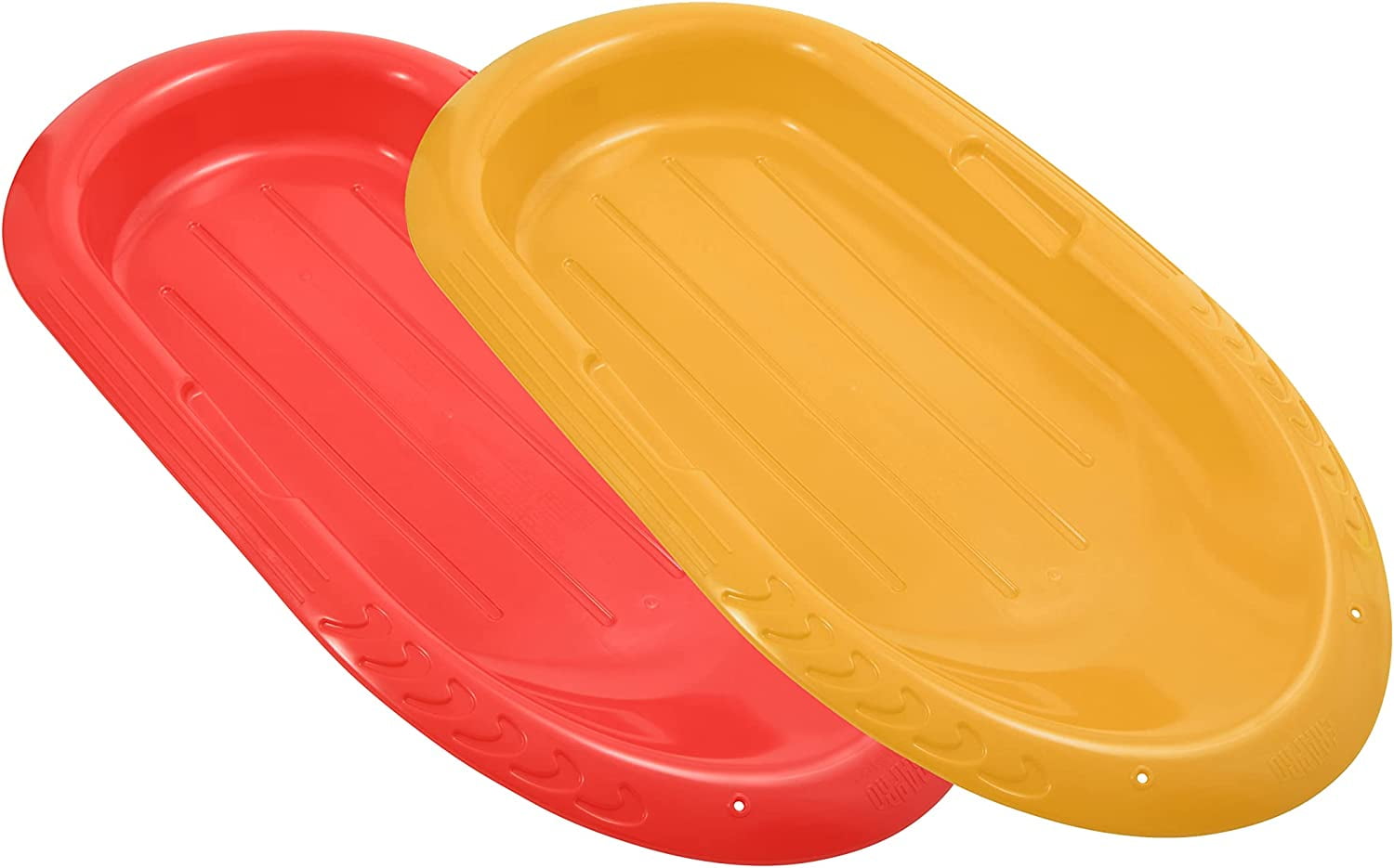 Superio Toboggan Snow Sled for Kids and Adults, 36" Heavy Duty Plastic ...