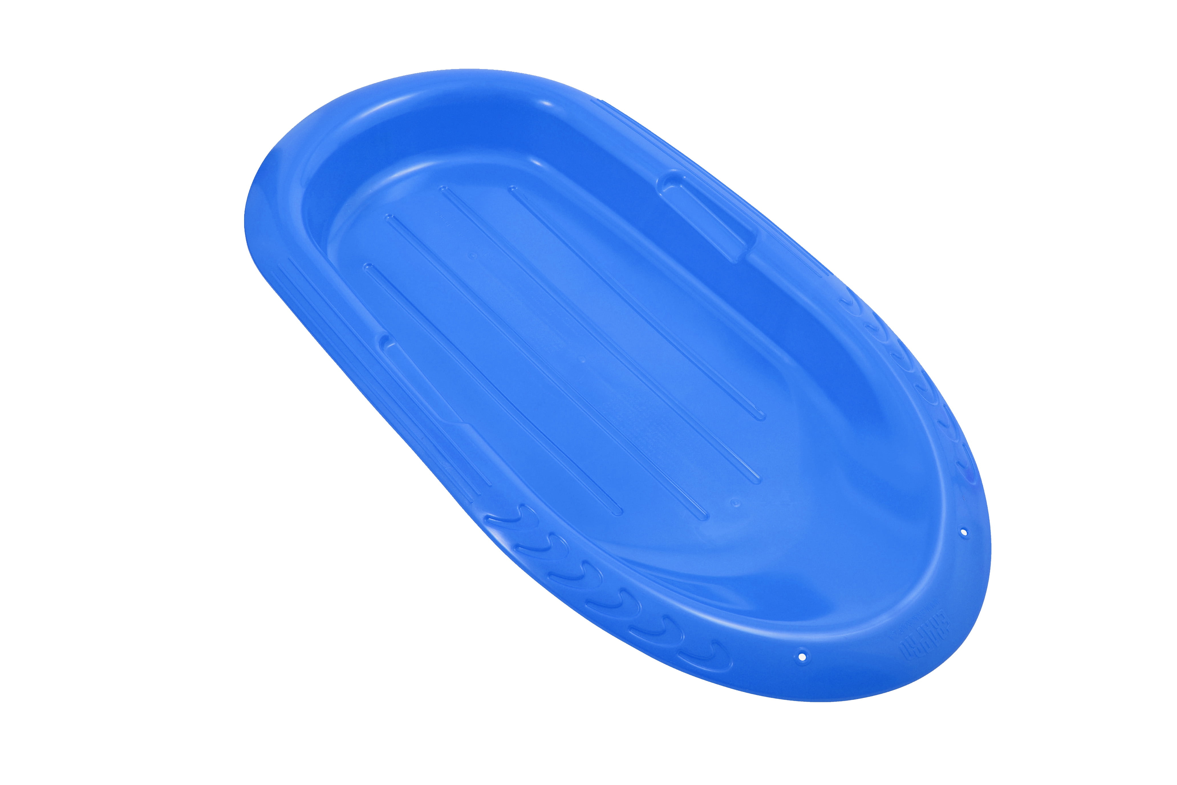 Superio Toboggan Snow Sled for Kids and Adults- 36" Plastic Sled with ...