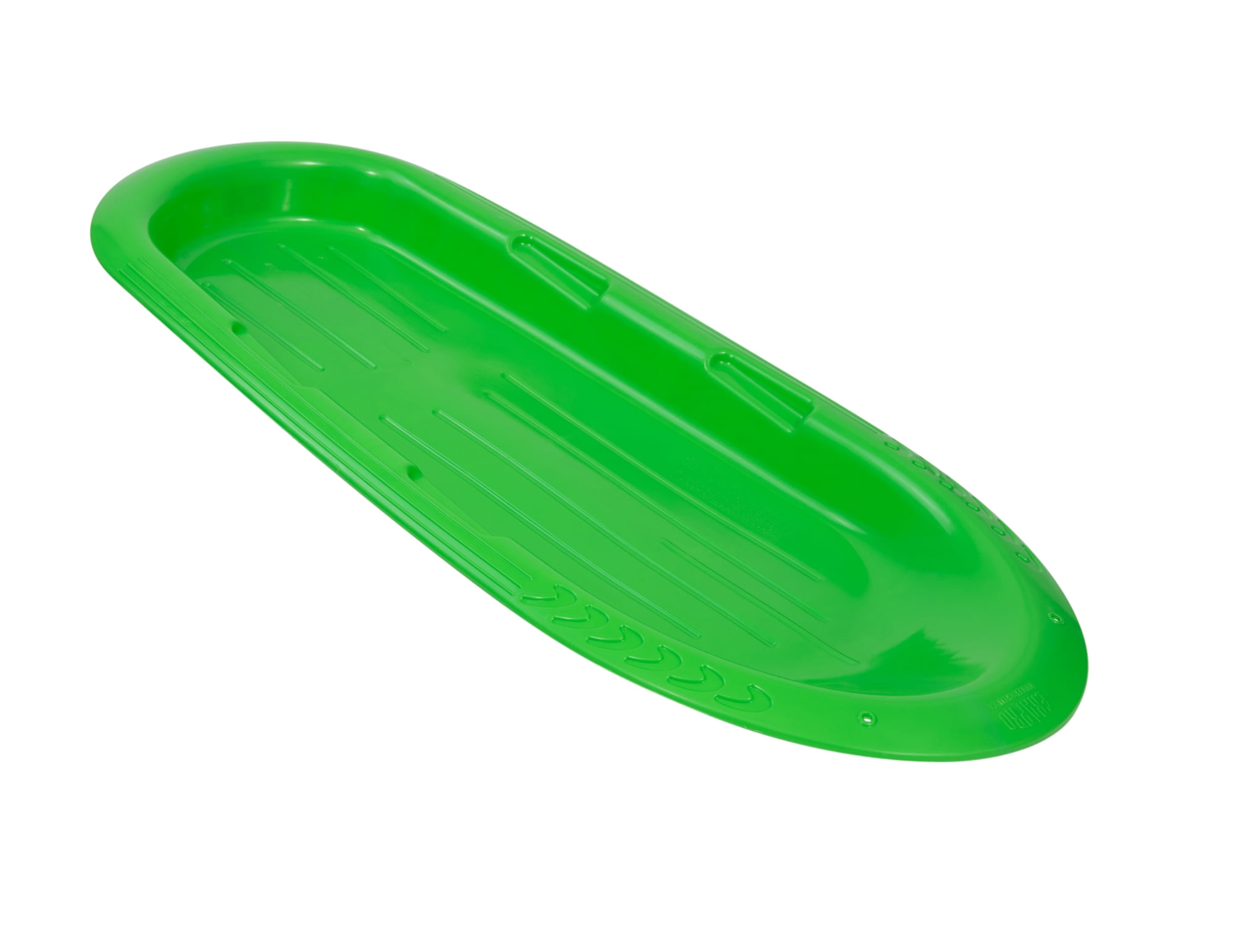Superio Toboggan Snow Sled for Kids and Adults- 48" Plastic Sled (Green ...