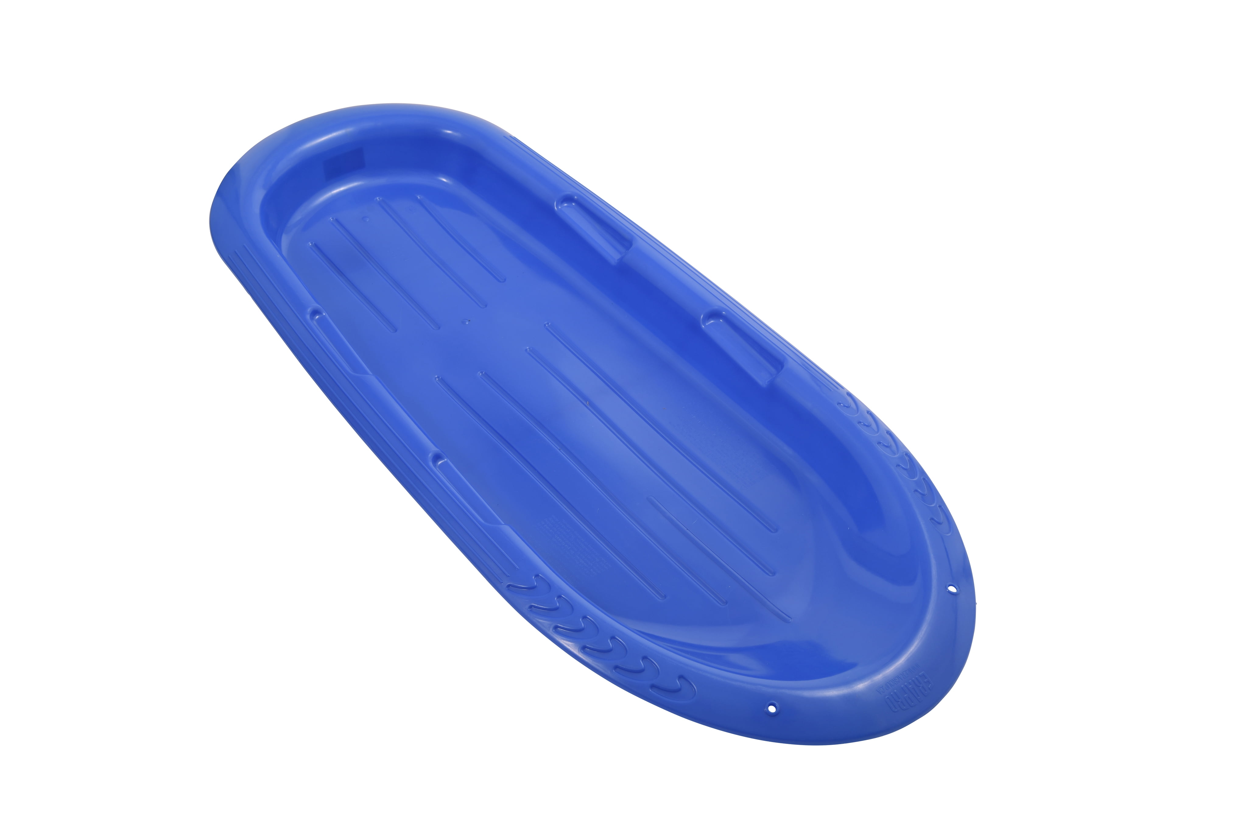 Superio Toboggan Snow Sled for Kids and Adults- 48" Plastic Sled with ...