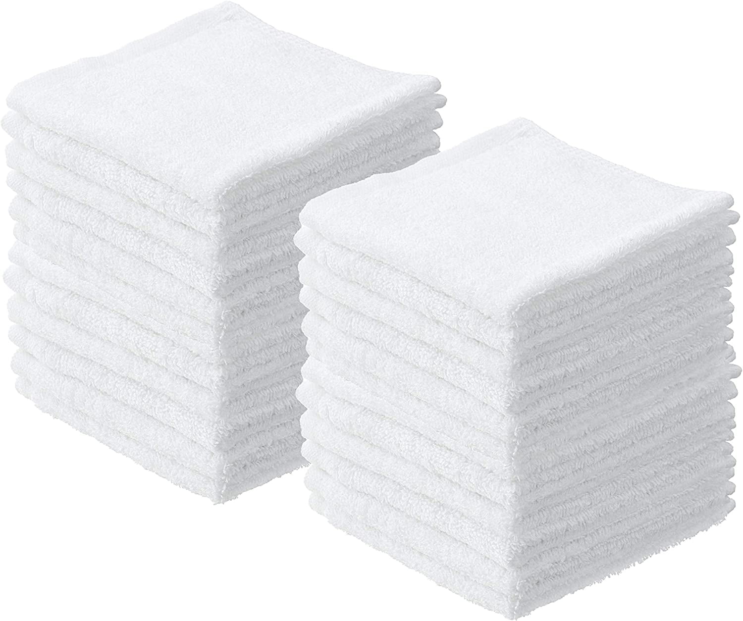 Superio Soft Absorbent Bathroom Wash Cloths, Cotton Terry Cloth Rags ...