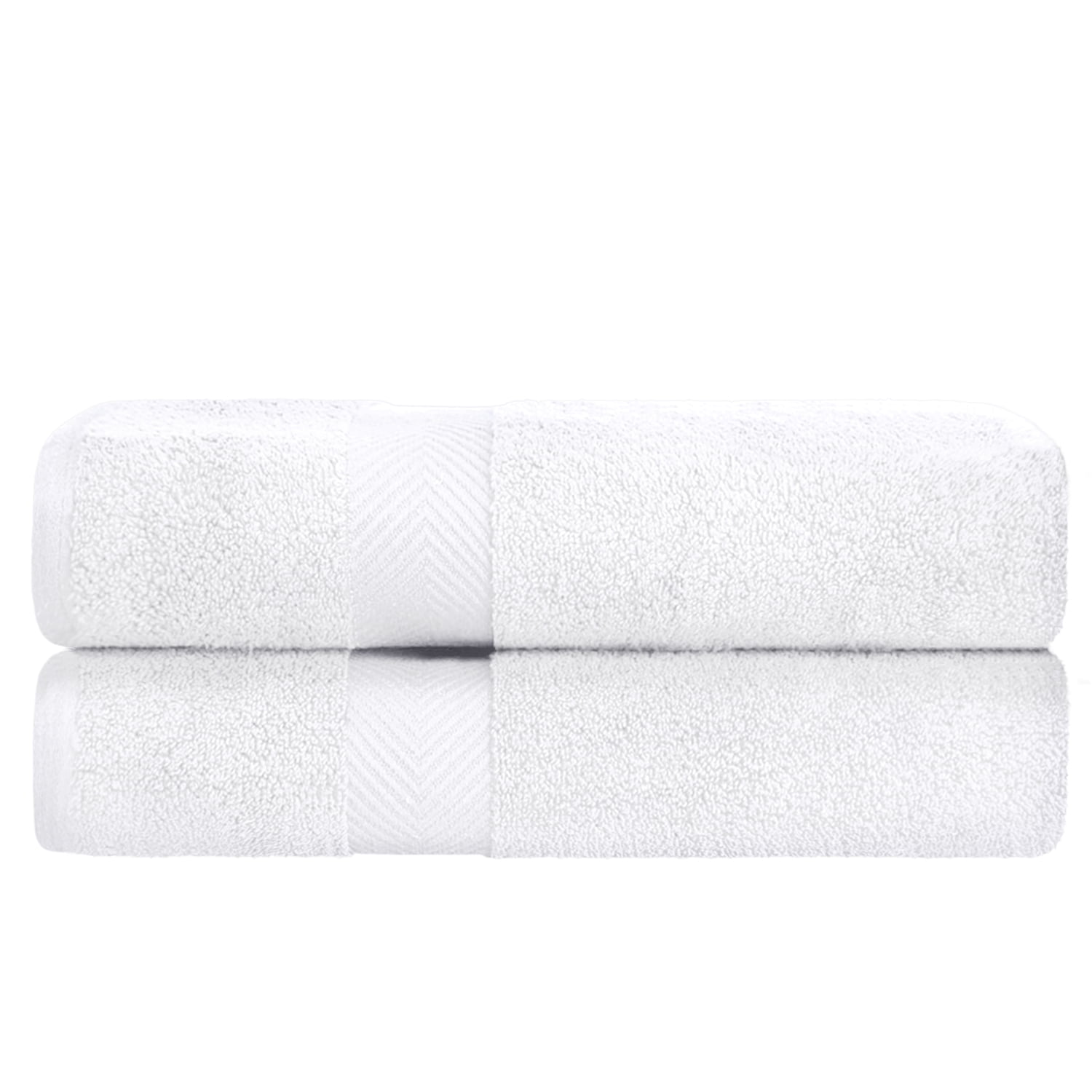 Superior 100% Zero Twist Cotton Super Soft And Absorbent 2-Piece Bath ...