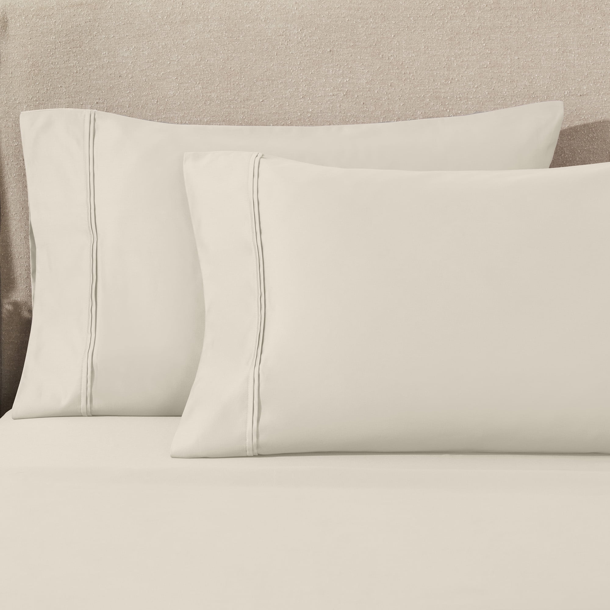 Superior 1200 Thread Count Single-Ply Egyptian Cotton Solid Pillowcase ...