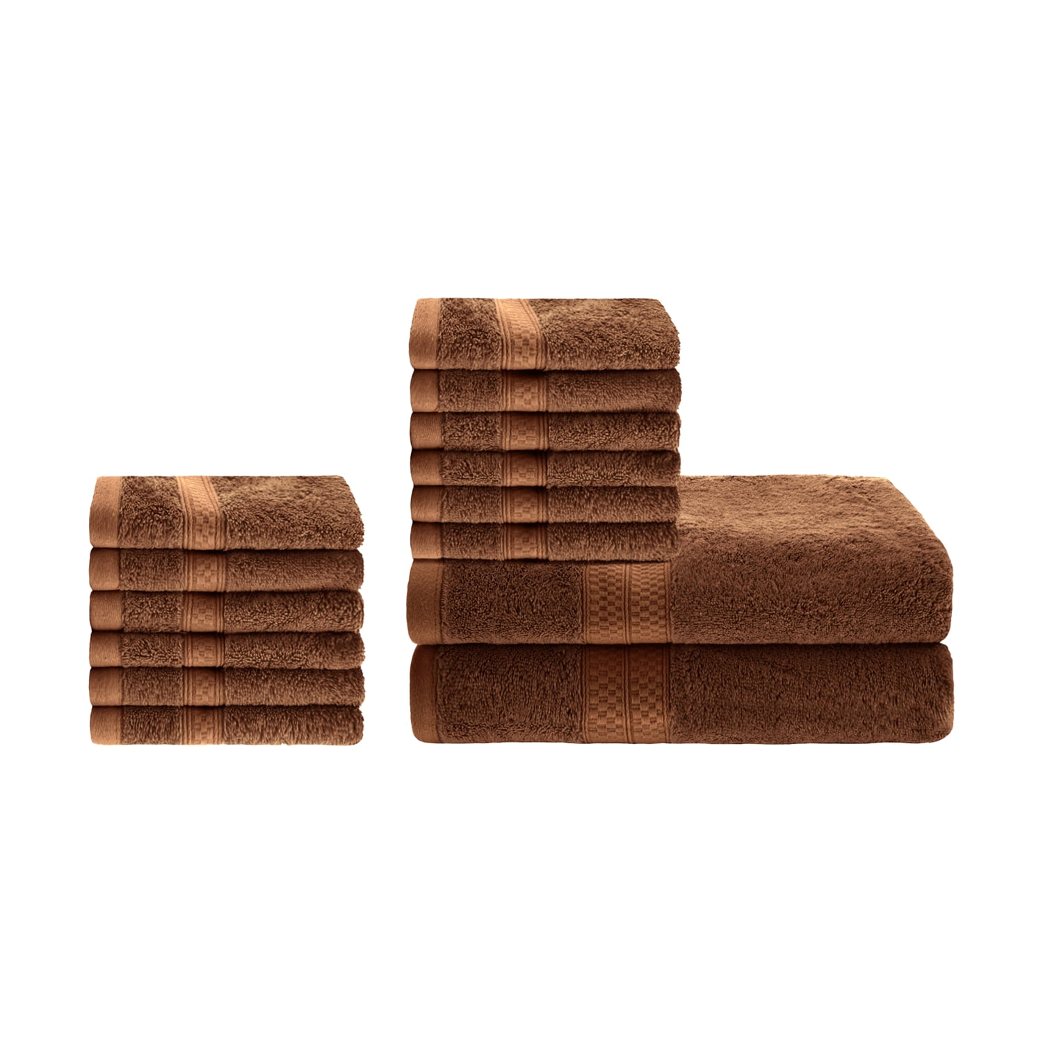 Superior 2 Piece Bath and 12 Piece Face Towel Set, Rayon From Bamboo ...