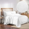 Superior 2-Piece Serenity Cotton Matelasse White Bedspread Set, Twin ...
