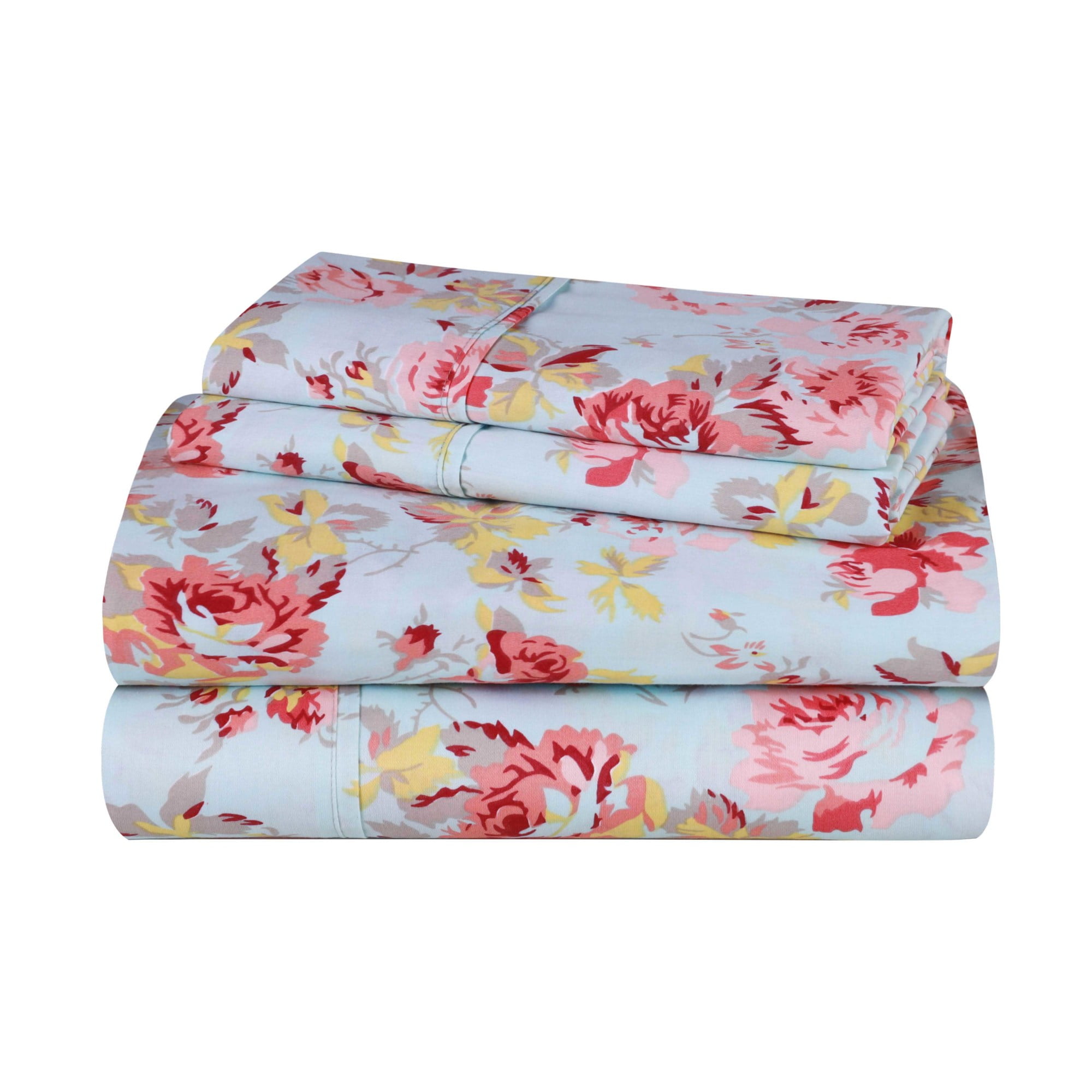 Superior 300 Thread Count Cotton Sheet Set, Queen, Light Blue - Walmart.com