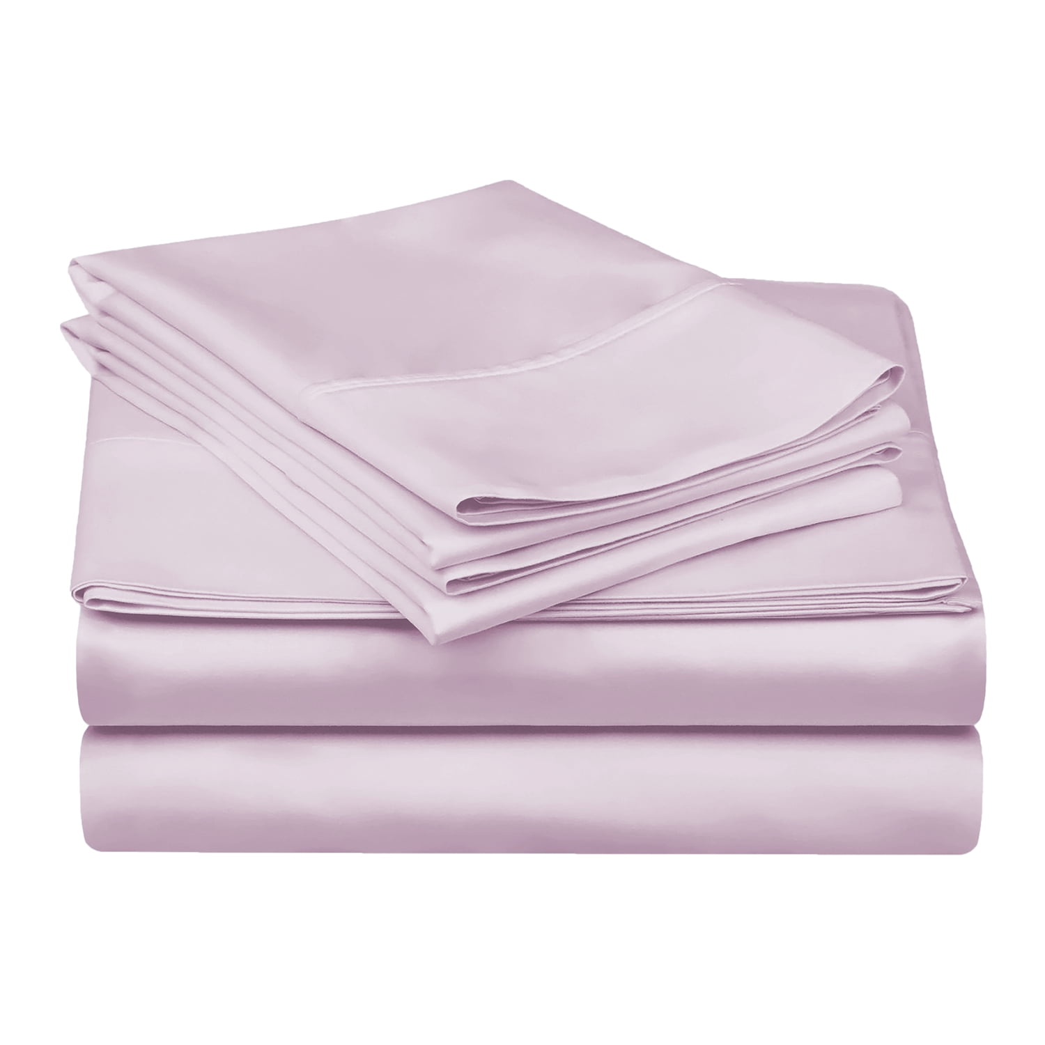 Superior 4-Piece 300 Thread Count Lilac Egyptian Cotton Sheet Set, Full ...