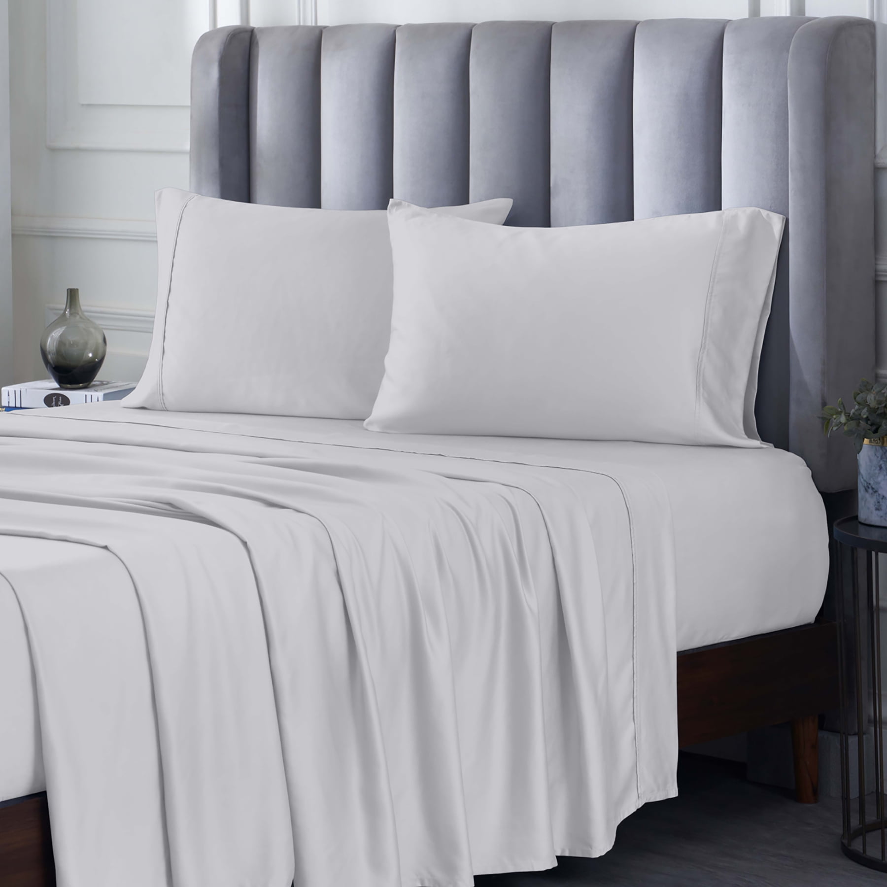 Superior 4-Piece Rayon From Bamboo Platinum Sheet Set, California King ...