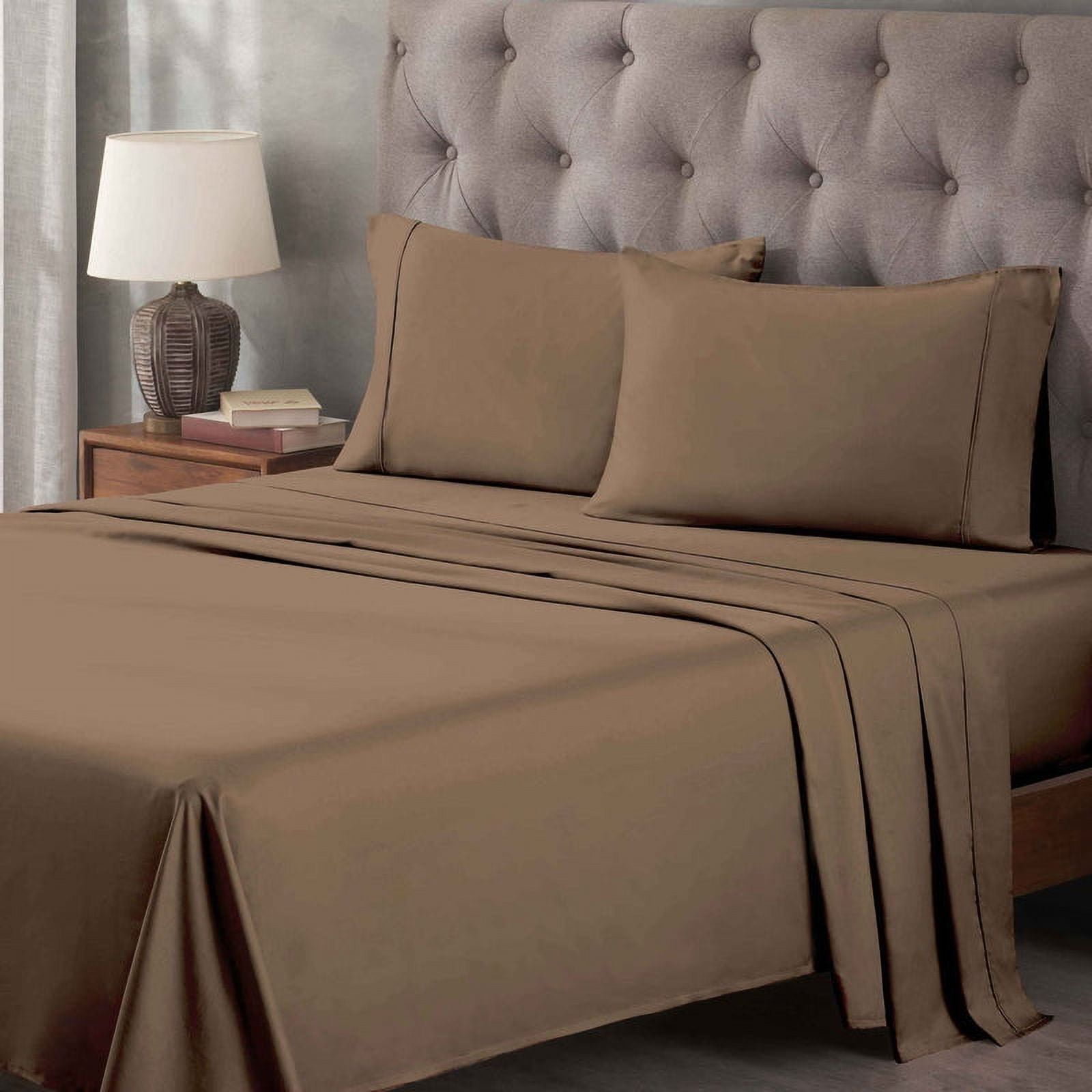 Superior 400-Thread Count Egyptian Cotton Deep Pocket Sheet Set Of 4 ...