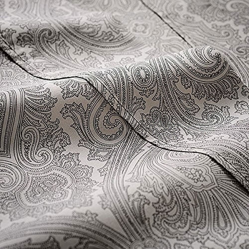 Superior 600 Thread Count Italian Paisley Cotton Blend Sheet Set Dark ...