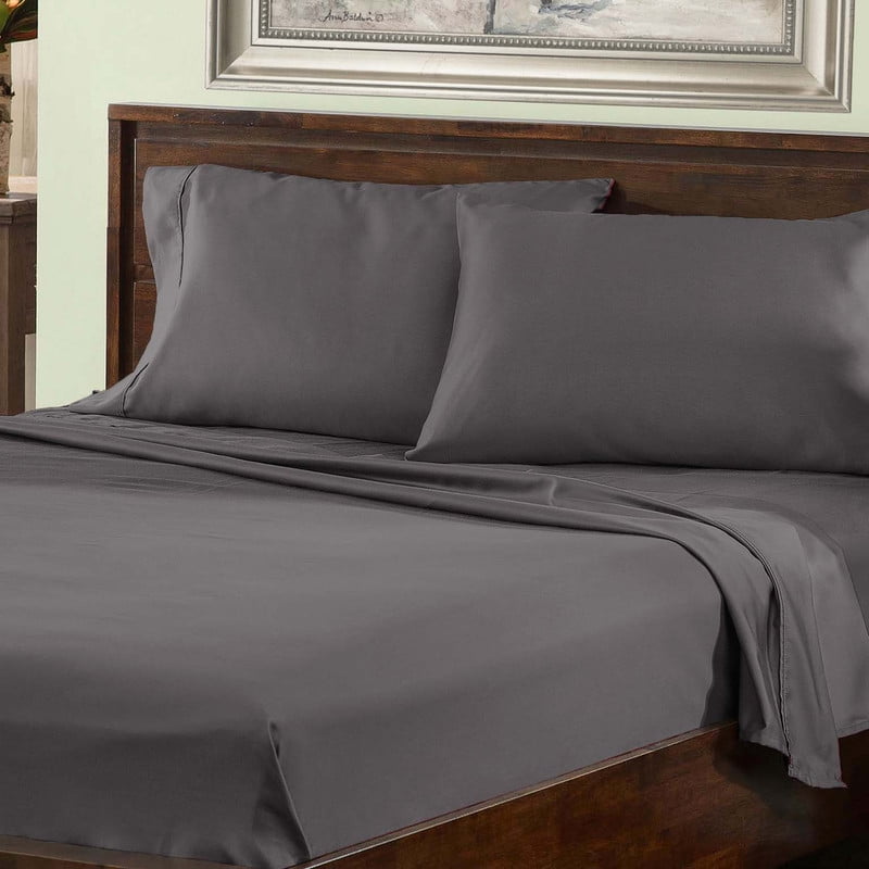 Superior Cotton Blend 800 Thread Count Sheet Set, Queen, Grey - Walmart.com