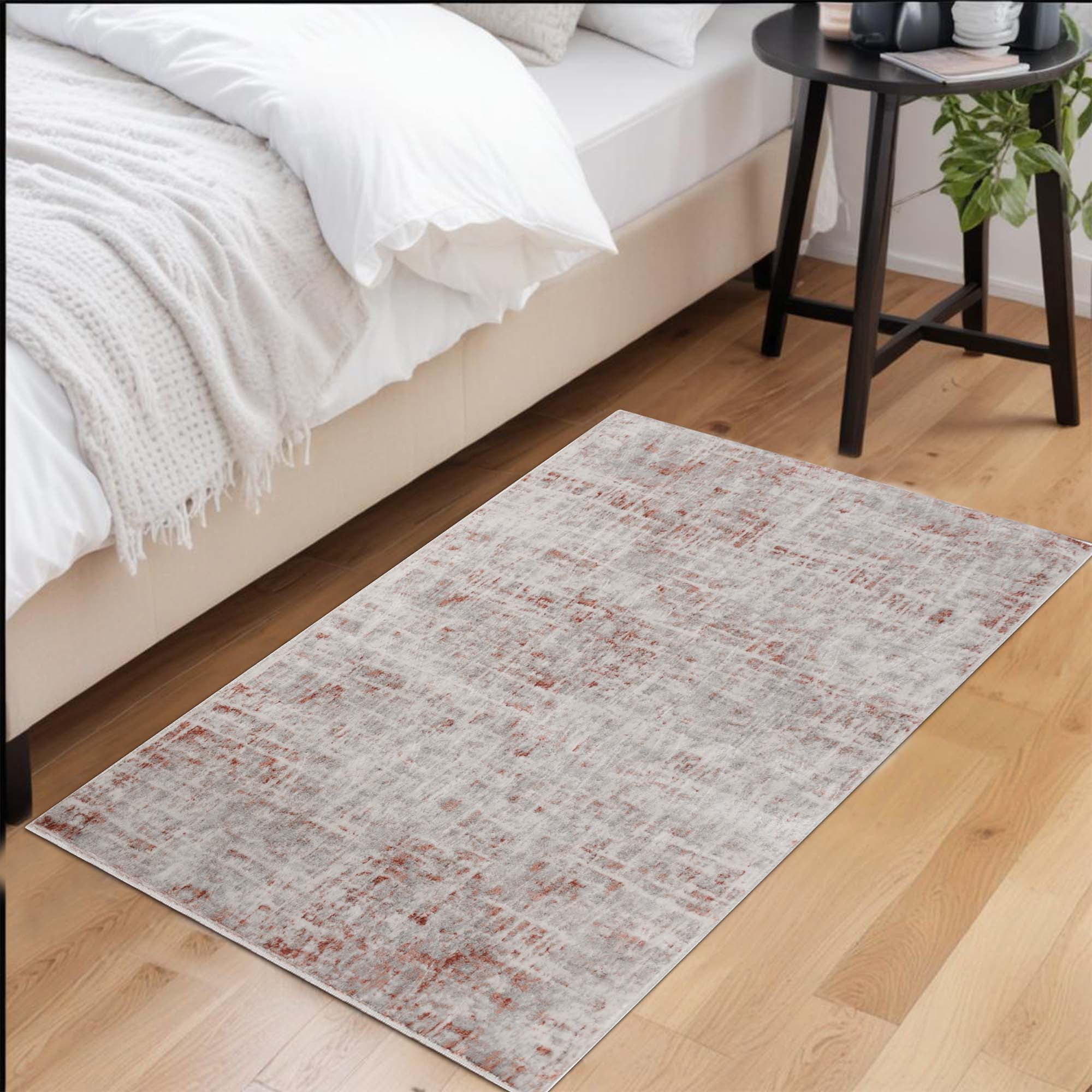 Superior Acer Distressed Abstract Area Rug, 3' x 5' Rugs for Living ...