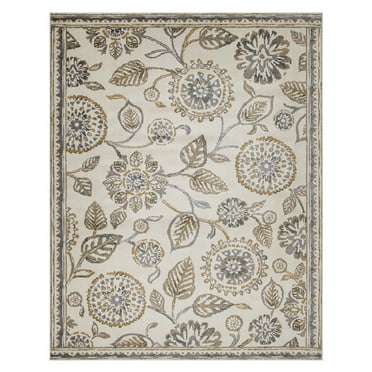 Superior Color Block Runner Rug 2' 7" x 8', Ginger - Walmart.com