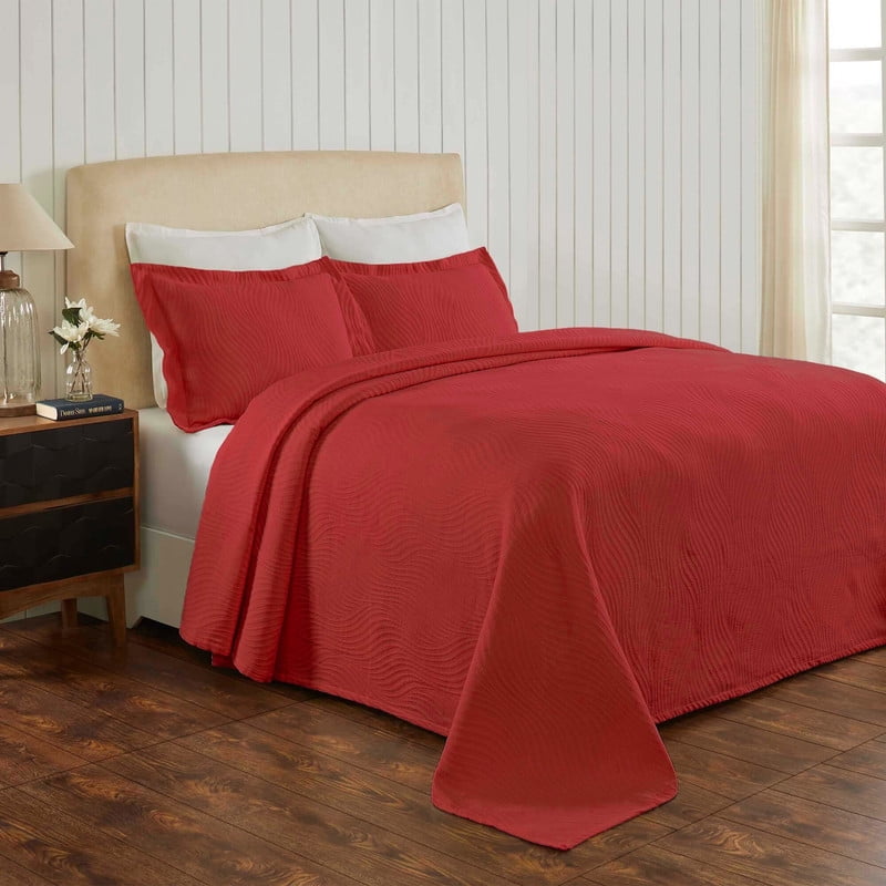 Superior Cascade Cotton Decorative Bedspread and Sham Set, Twin ...