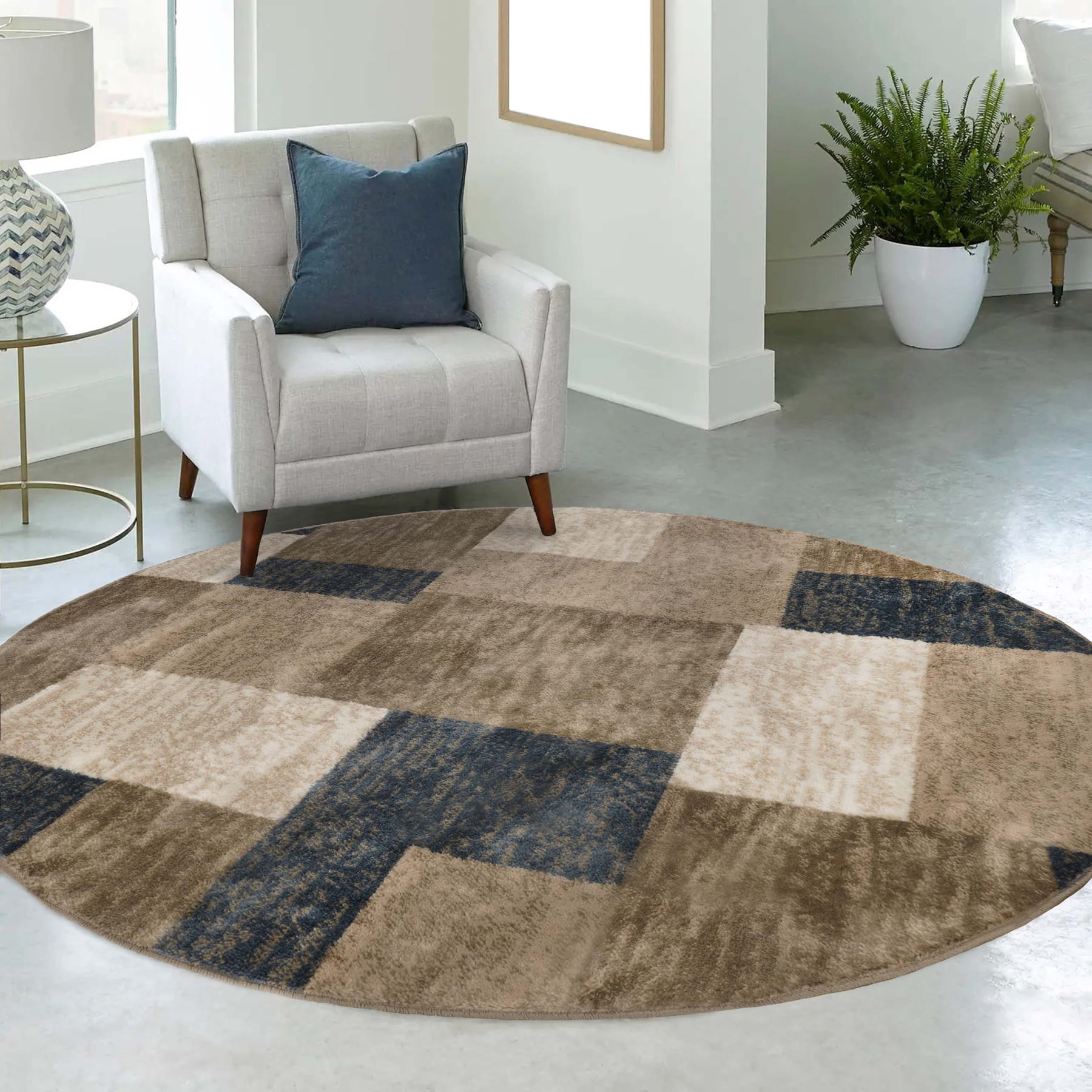 Clifton Color Block Area Rug - Modern Geometric Design - Walmart.com