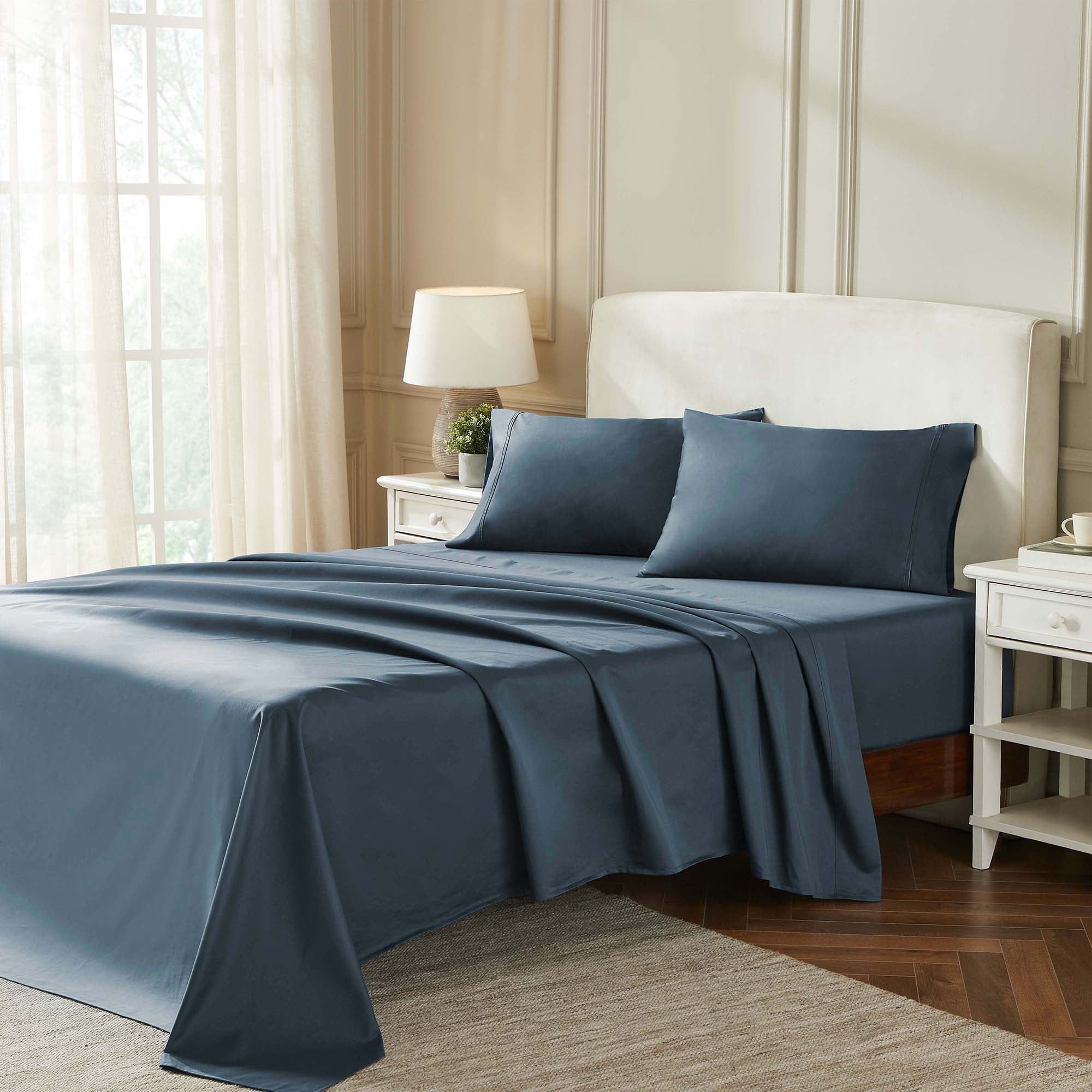 Superior Egyptian Cotton 850 Thread Count Bed Sheet Set, Full, Dark ...