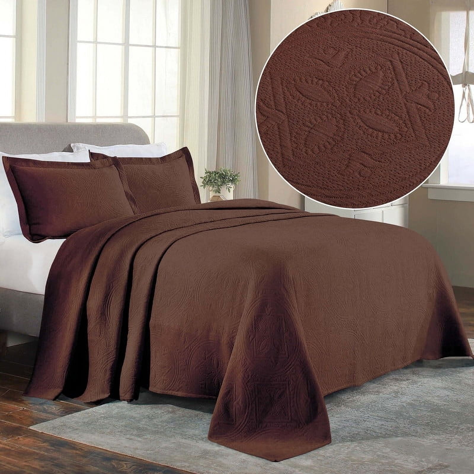Superior Celtic Circle Cotton Decorative Bedspread and Sham Set, Twin ...