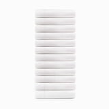 Superior Cotton Rich White Hotel Quality Flat Bed Sheets, Set of 12 ...