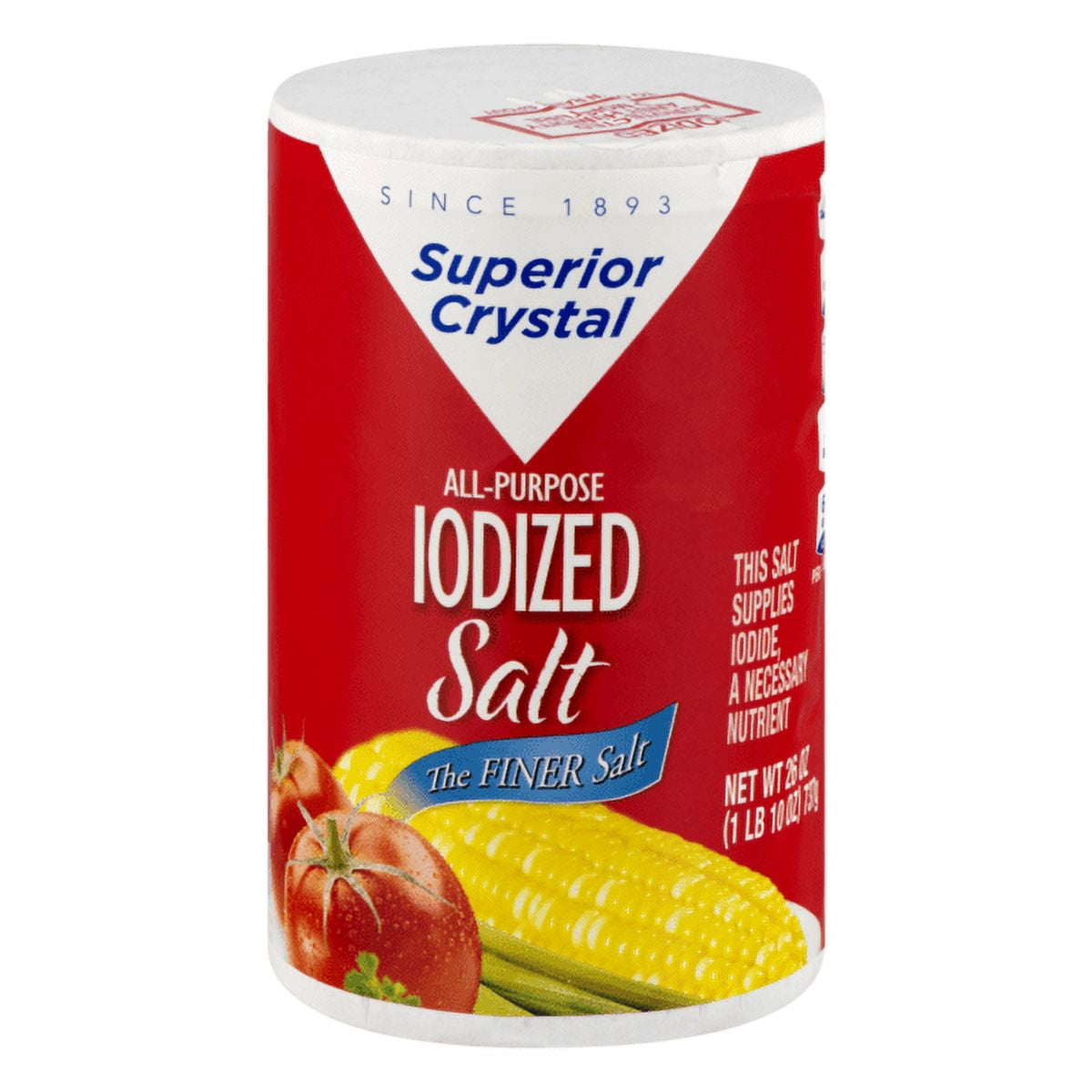 Superior Crystal All-Purpose Iodized Salt 26 oz (pk of 6) - Walmart.com