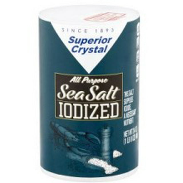 Superior Crystal All Purpose Iodized Sea Salt - Walmart.com