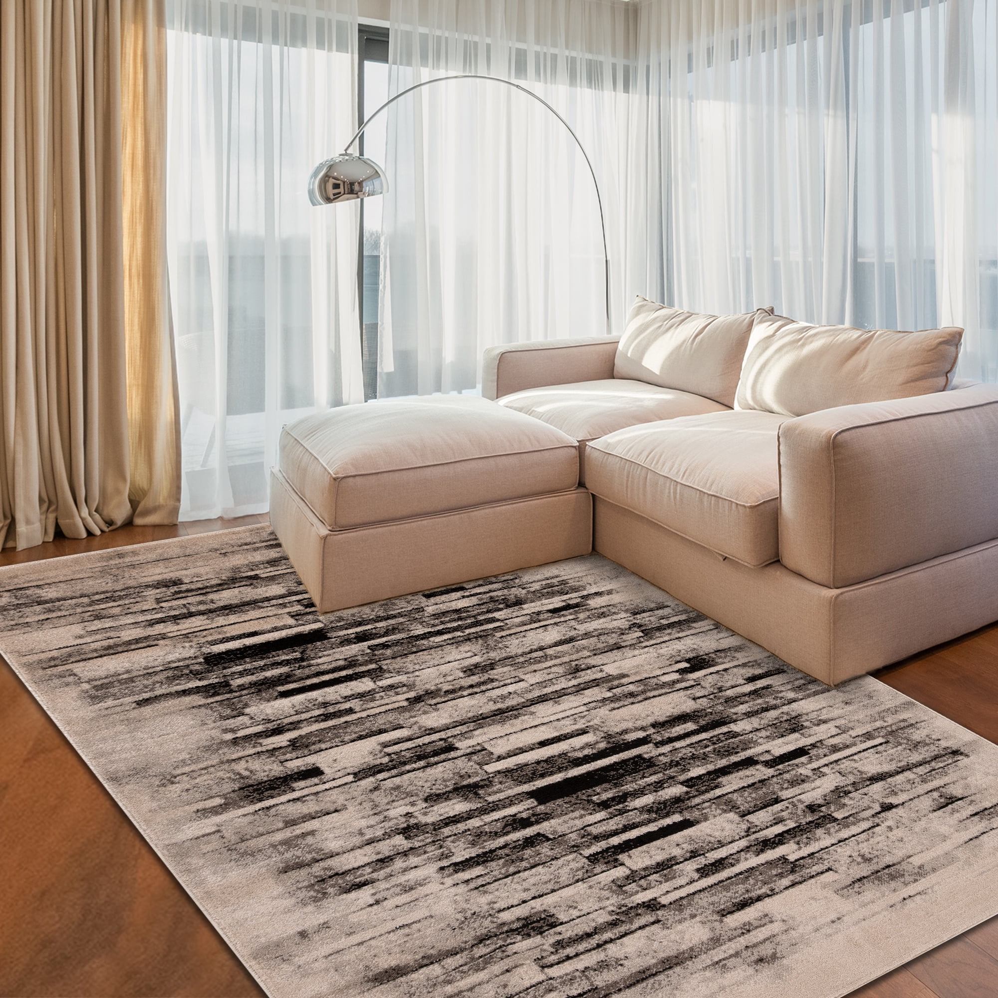 Superior Culver 7' x 9' Area Rug, Washed Brick Indoor Rugs for Living ...