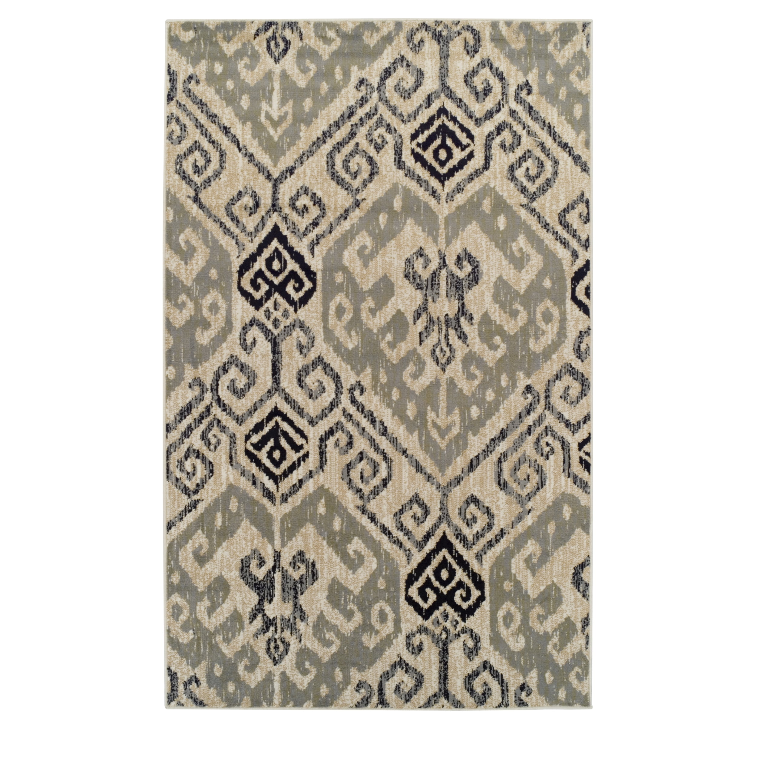 Superior Damask Traditional Indoor Area Rug, Beige, 5' x 8' - Walmart.com