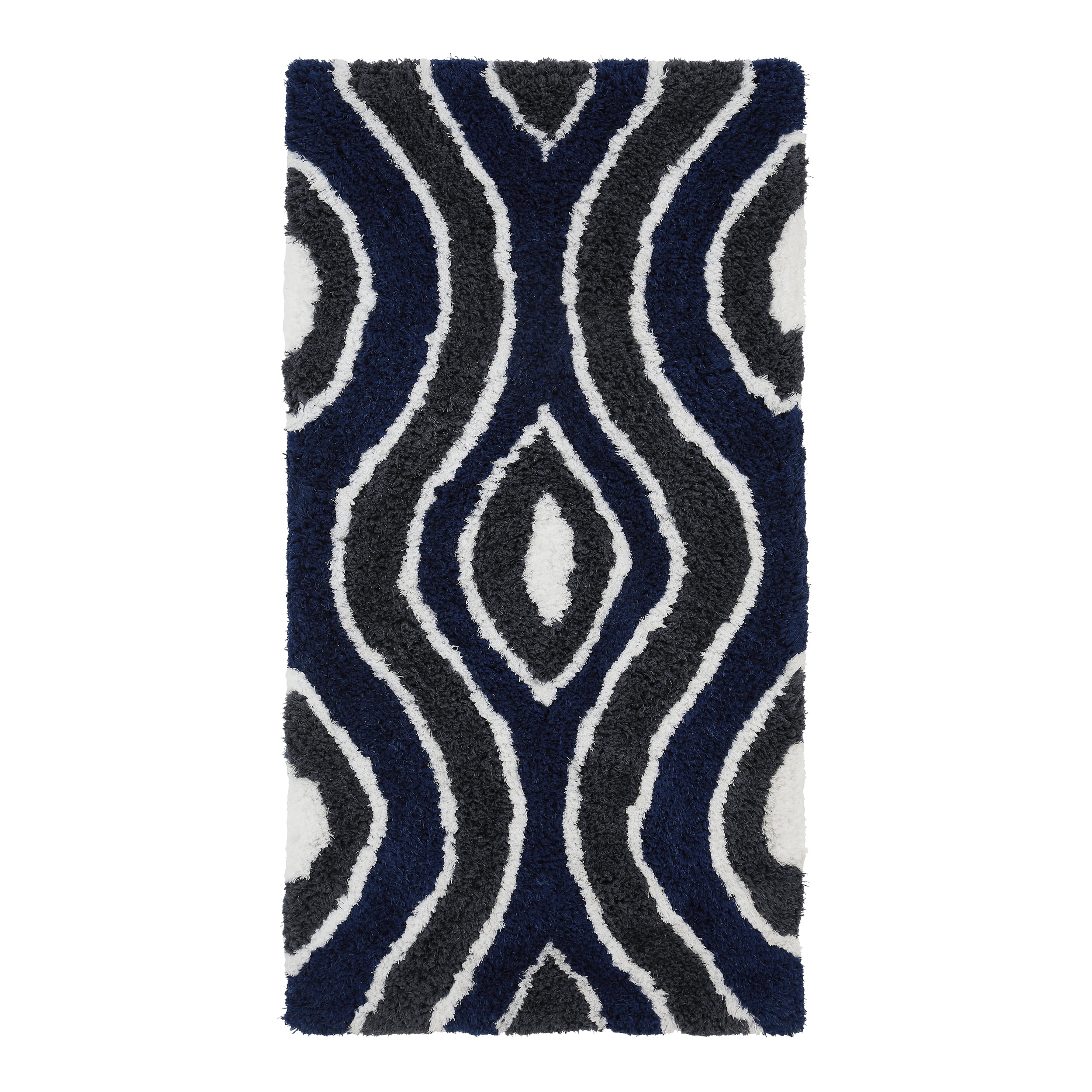 Superior Designer Ogee Shag Hand-Tufted Area Rug - Walmart.com