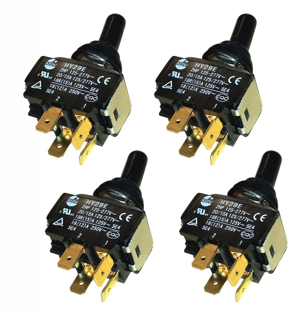 Superior Electric 4 Pack SW29E On/Off Toggle Switches - SW29E-4PK ...
