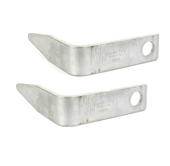 Superior Electric GH1 Single hole "L" 3/8 Inch Aluminum hook, 2 Pack ...