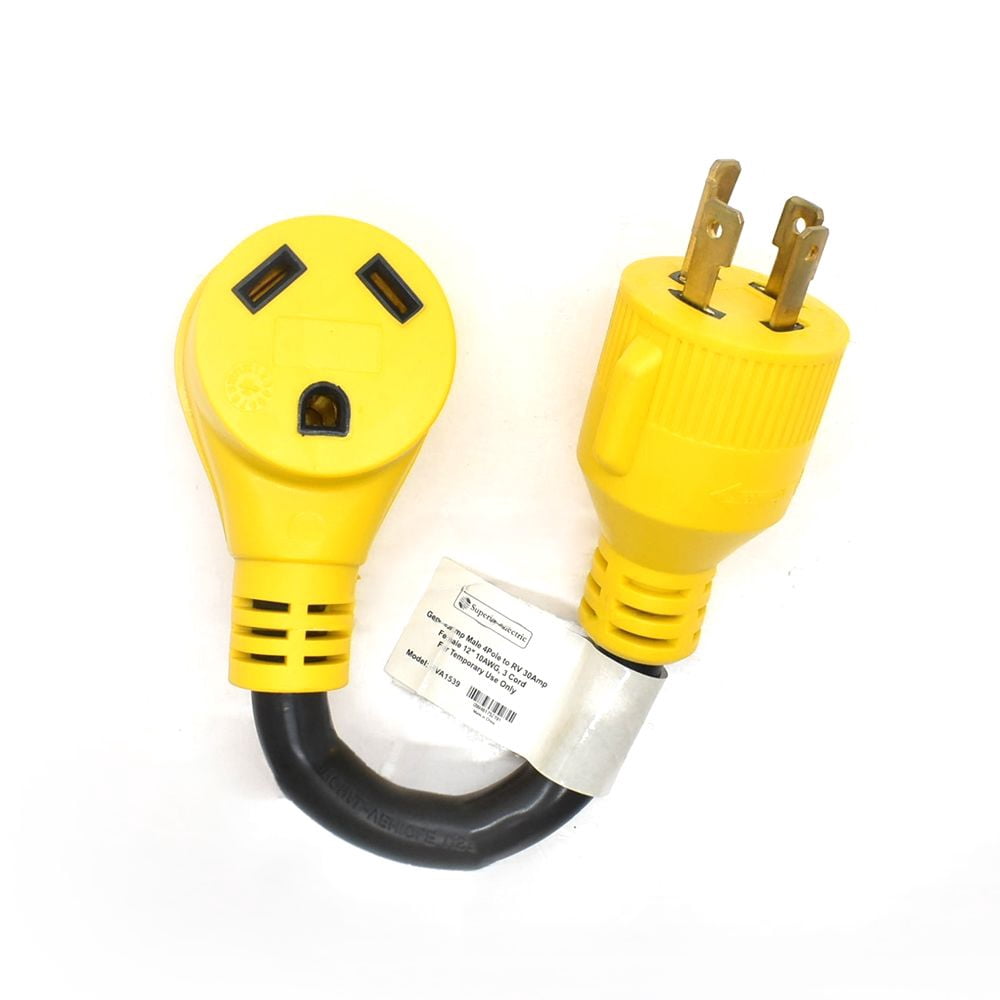 Superior Electric RVA1539, 30 AMP 4 Pole Generator Cord RV Part ...