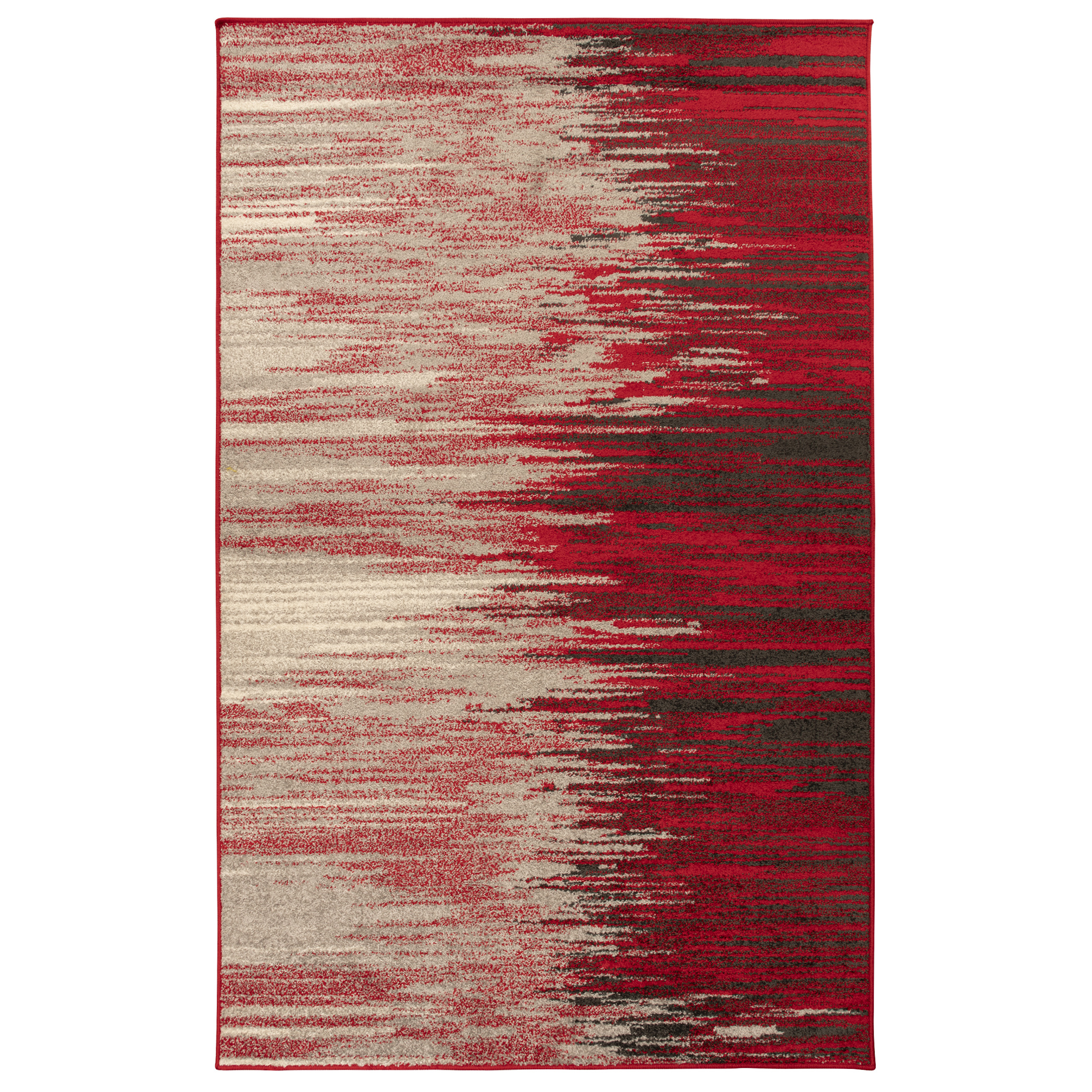 Free Shipping! Superior Modern Abstract Holland Indoor Area Rug, Red, 5 ...