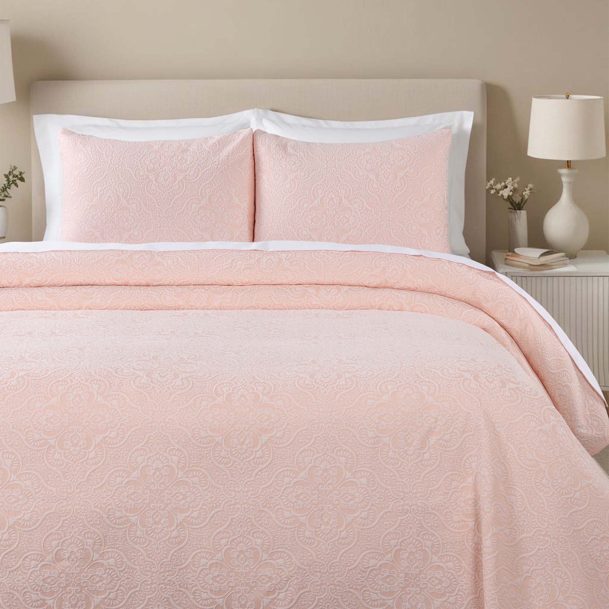 Free Shipping! Superior Enzy Floral Jacquard Bedspread Set, California ...