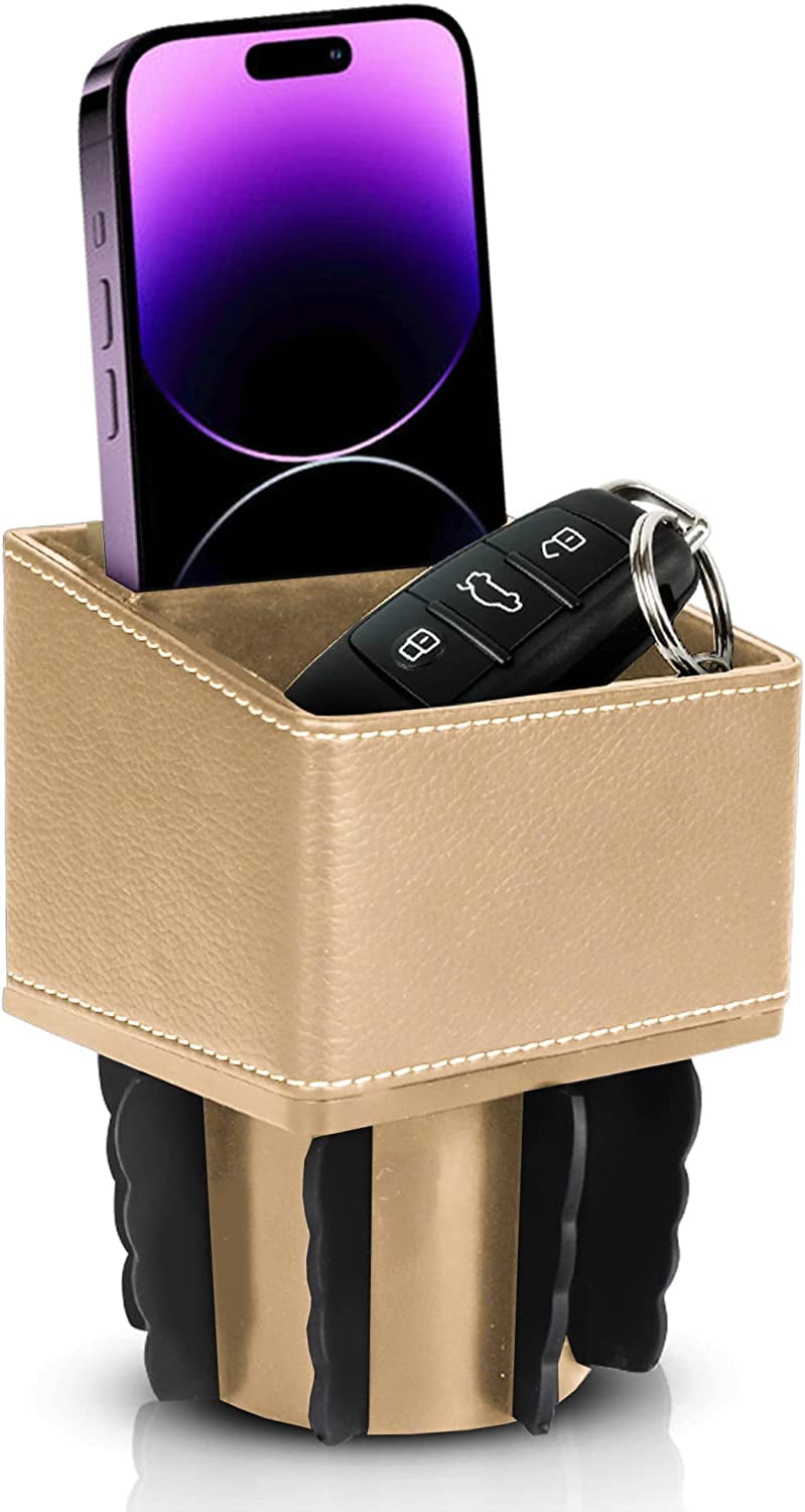 Superior Essentials Car Phone Holder & Key Storage Expander for Cupholder - Universal Size Phone ...