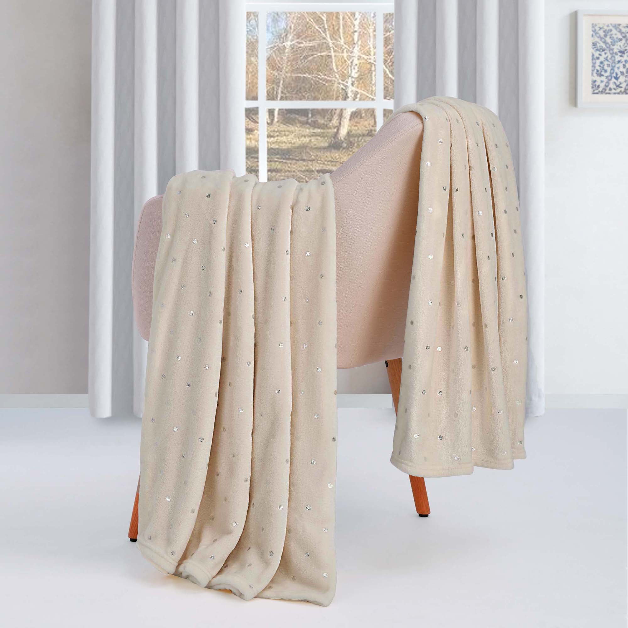 Superior Fleece Plush Blanket - Linen Throw - 50x60 inches - Walmart.com